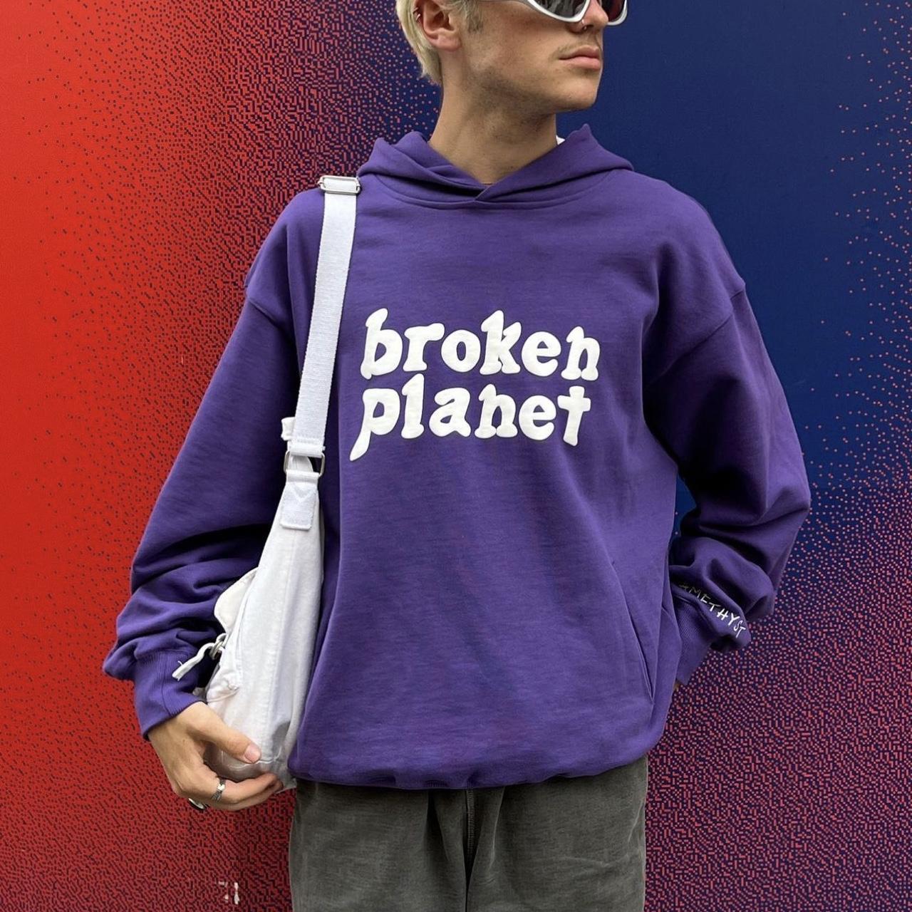 Broken Planet Market Amethyst Hoodie (Space Madness... - Depop