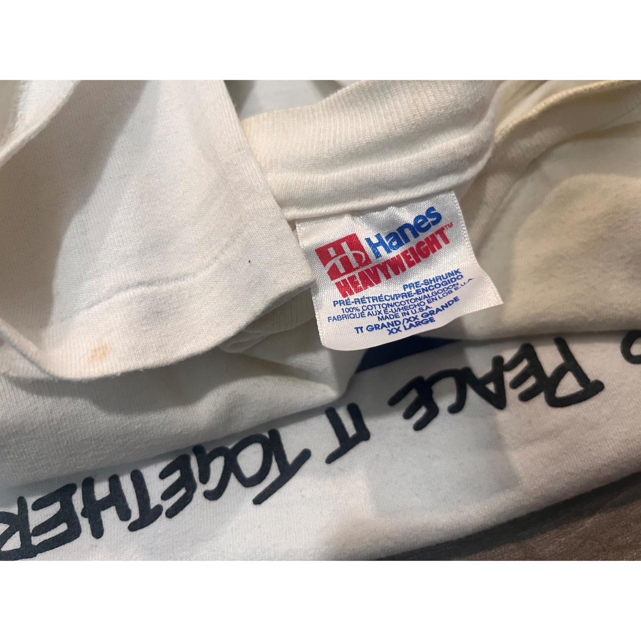 Vintage 90s Human-I-Tees Keith Haring Let’s Peace It... - Depop