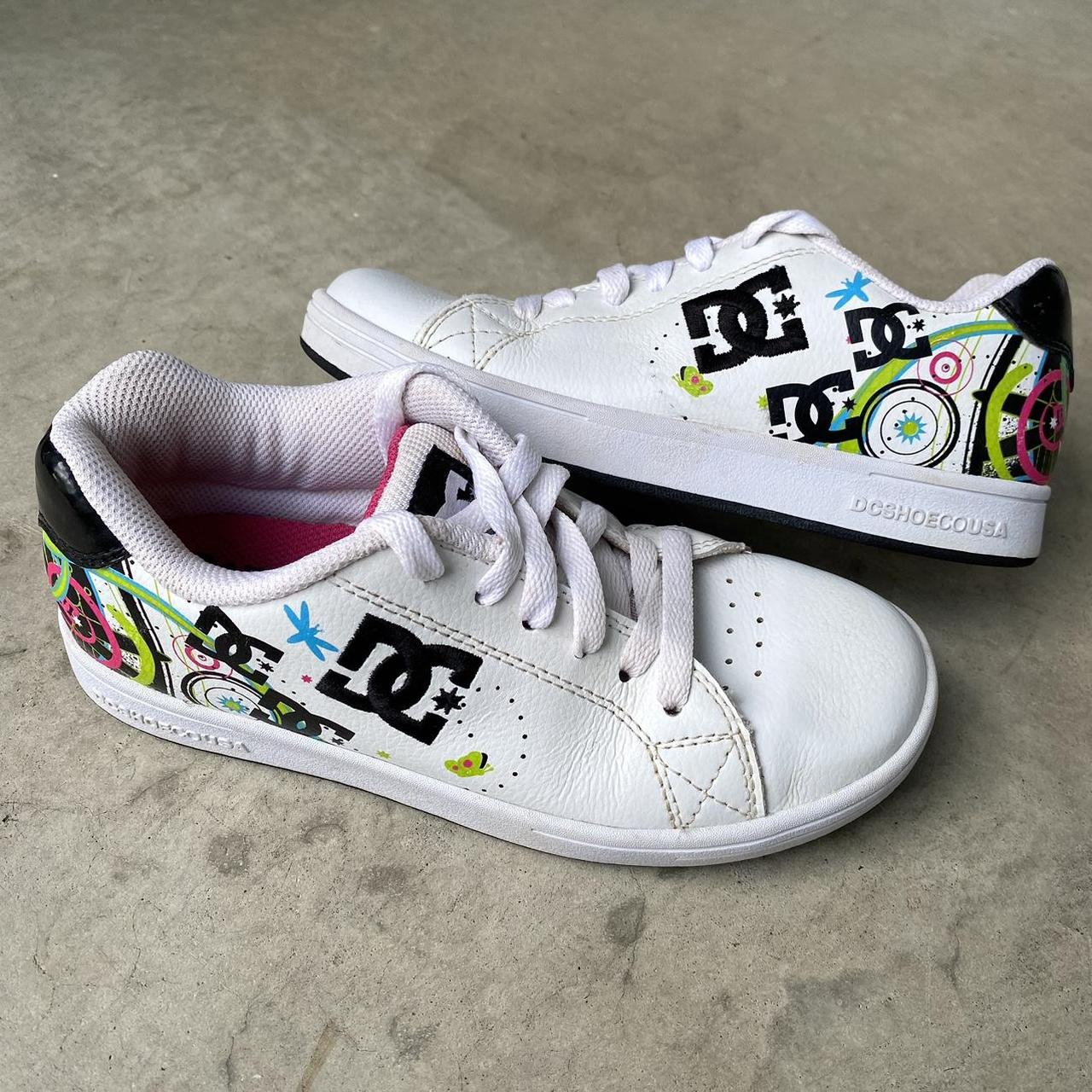 DC Shoes Pixie Firefly Leather Skate Sneakers Y2K... - Depop