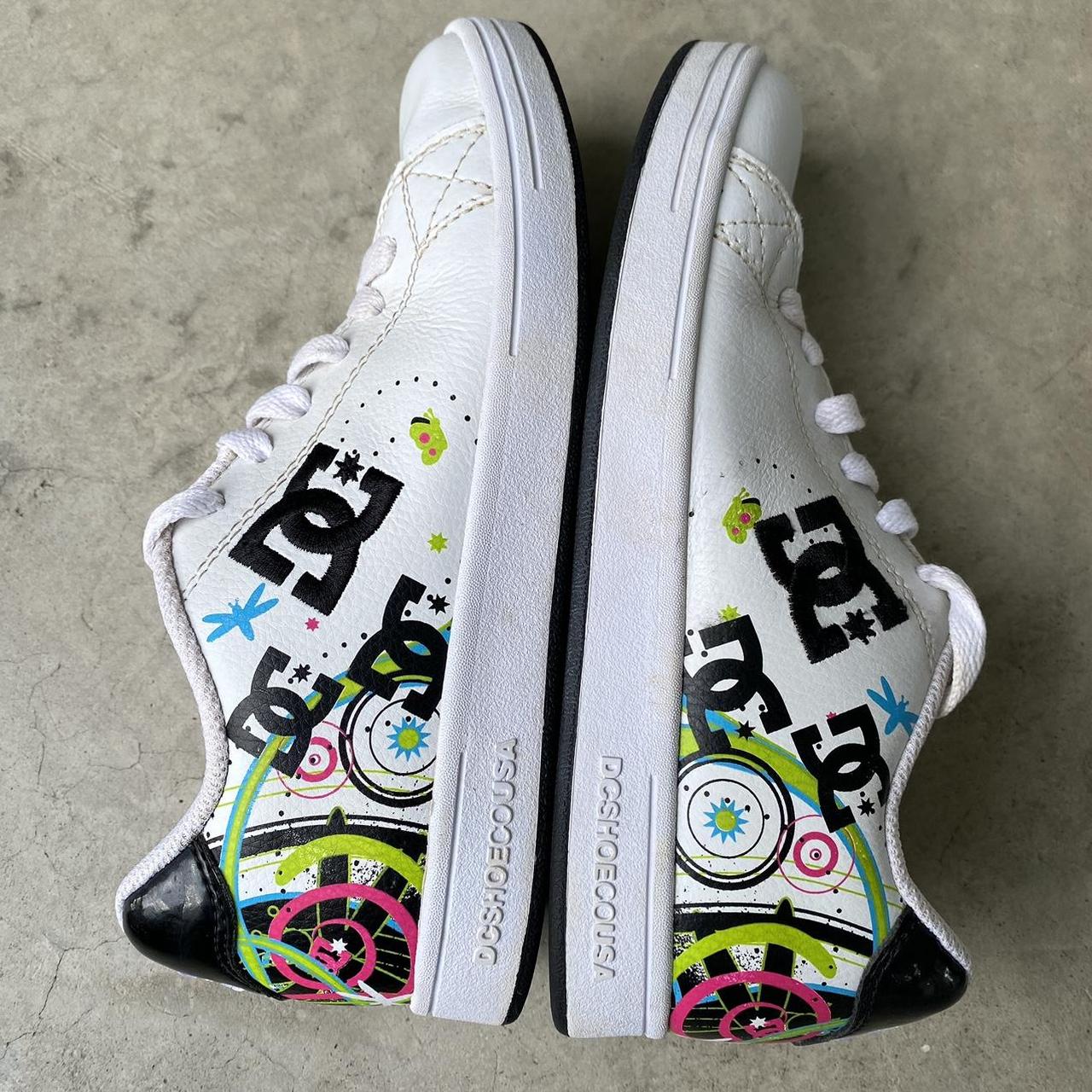 DC Shoes Pixie Firefly Leather Skate Sneakers Y2K... - Depop