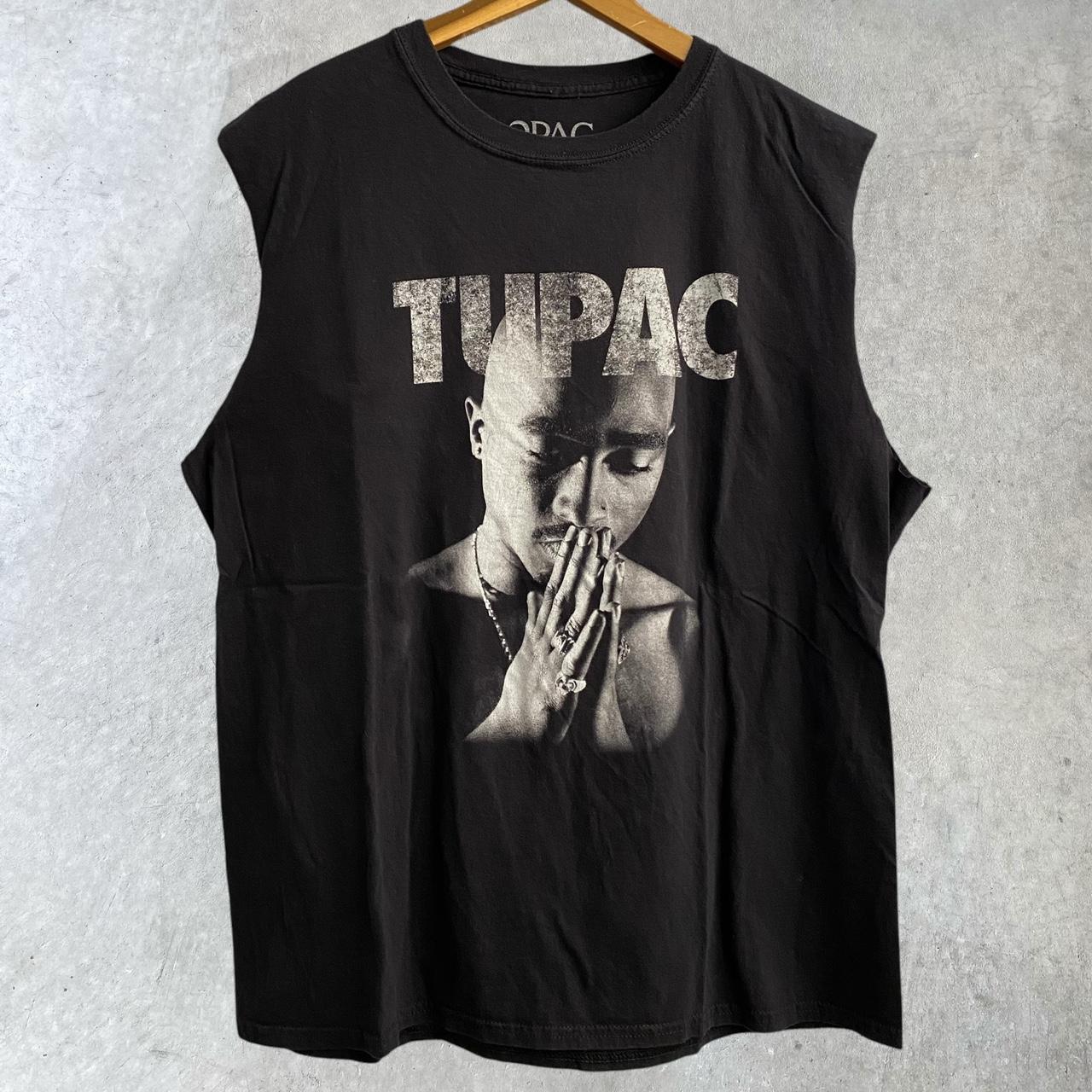 Tupac Sleeveless Rap Tee Light wear and fading... | Depop