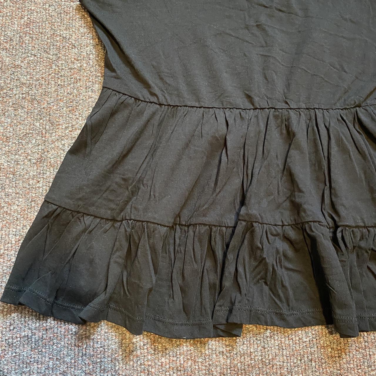 New Look black strappy frill floaty vest top size... - Depop