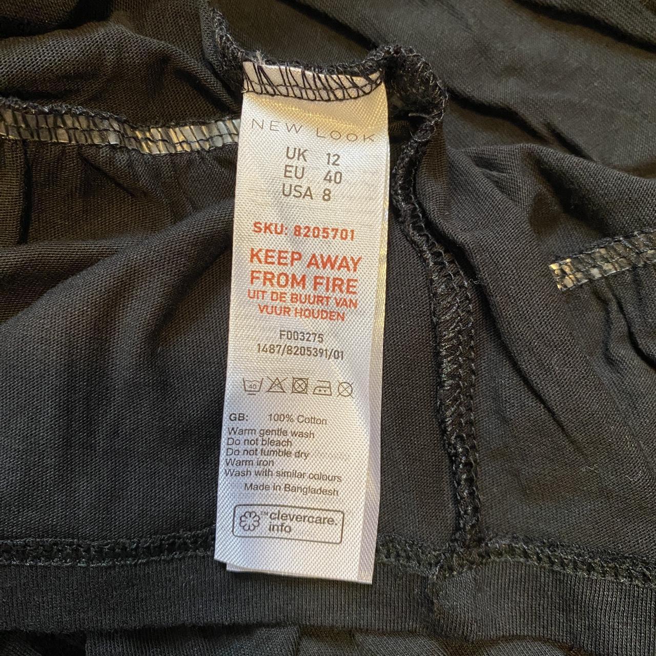 New Look black strappy frill floaty vest top size... - Depop