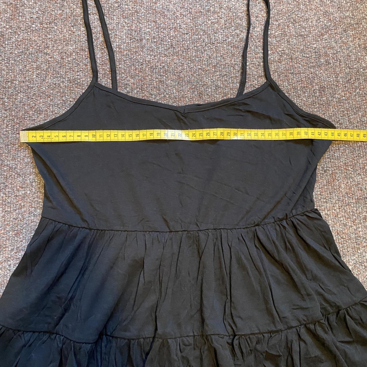 New Look black strappy frill floaty vest top size... - Depop