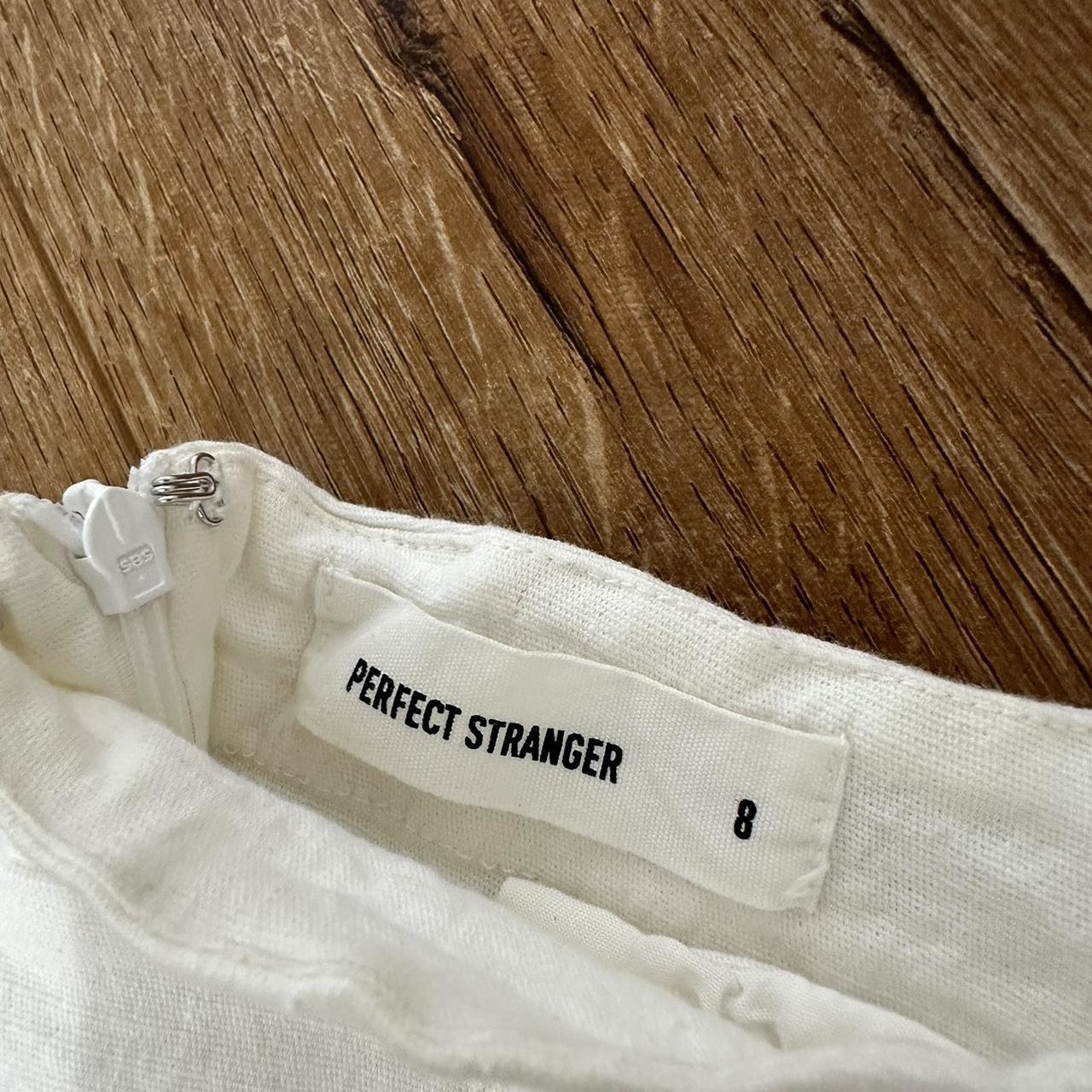 White Perfect Stranger mini skirt. Women’s size 8.... - Depop
