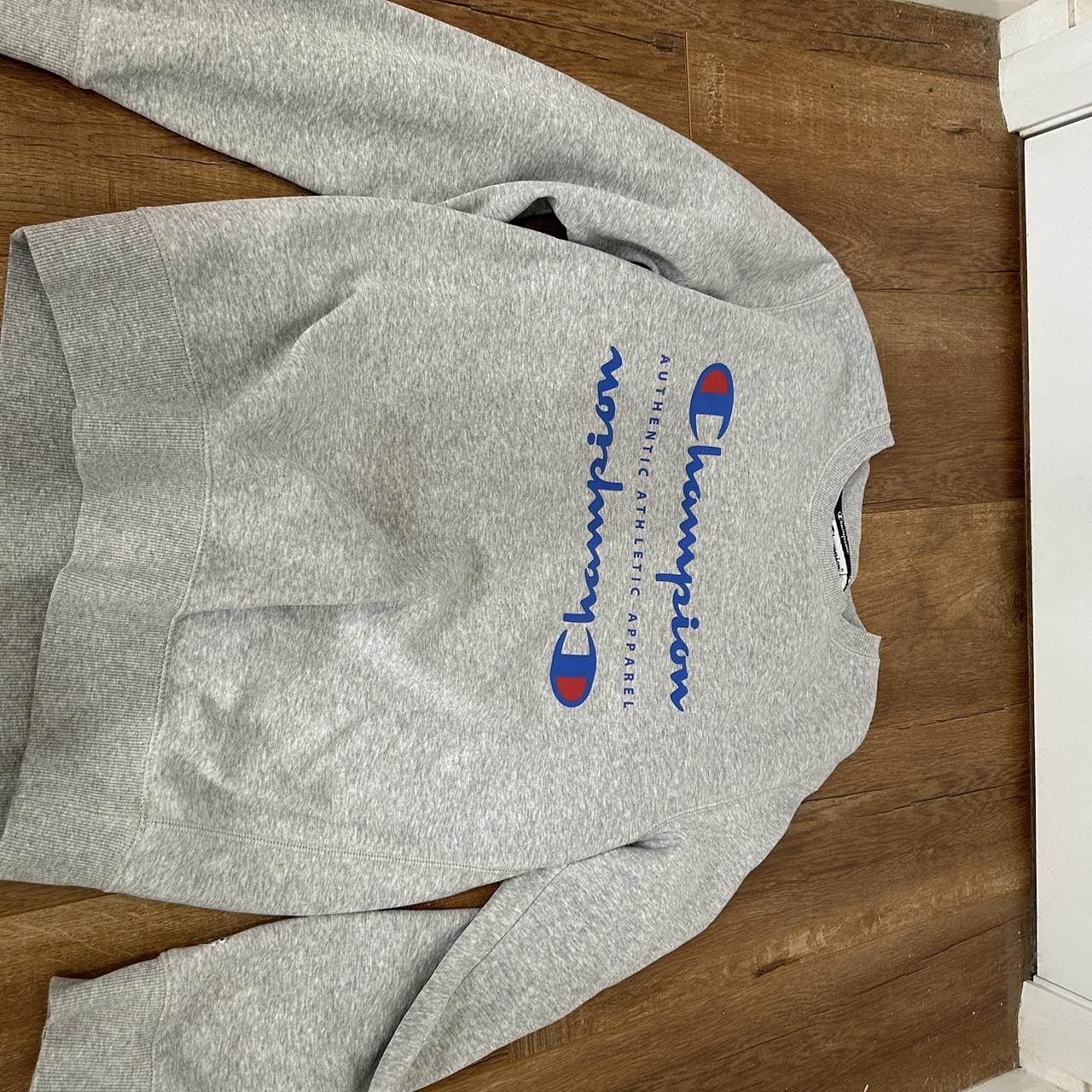 Grey Champion crewneck jumper Women’s size M Great... - Depop