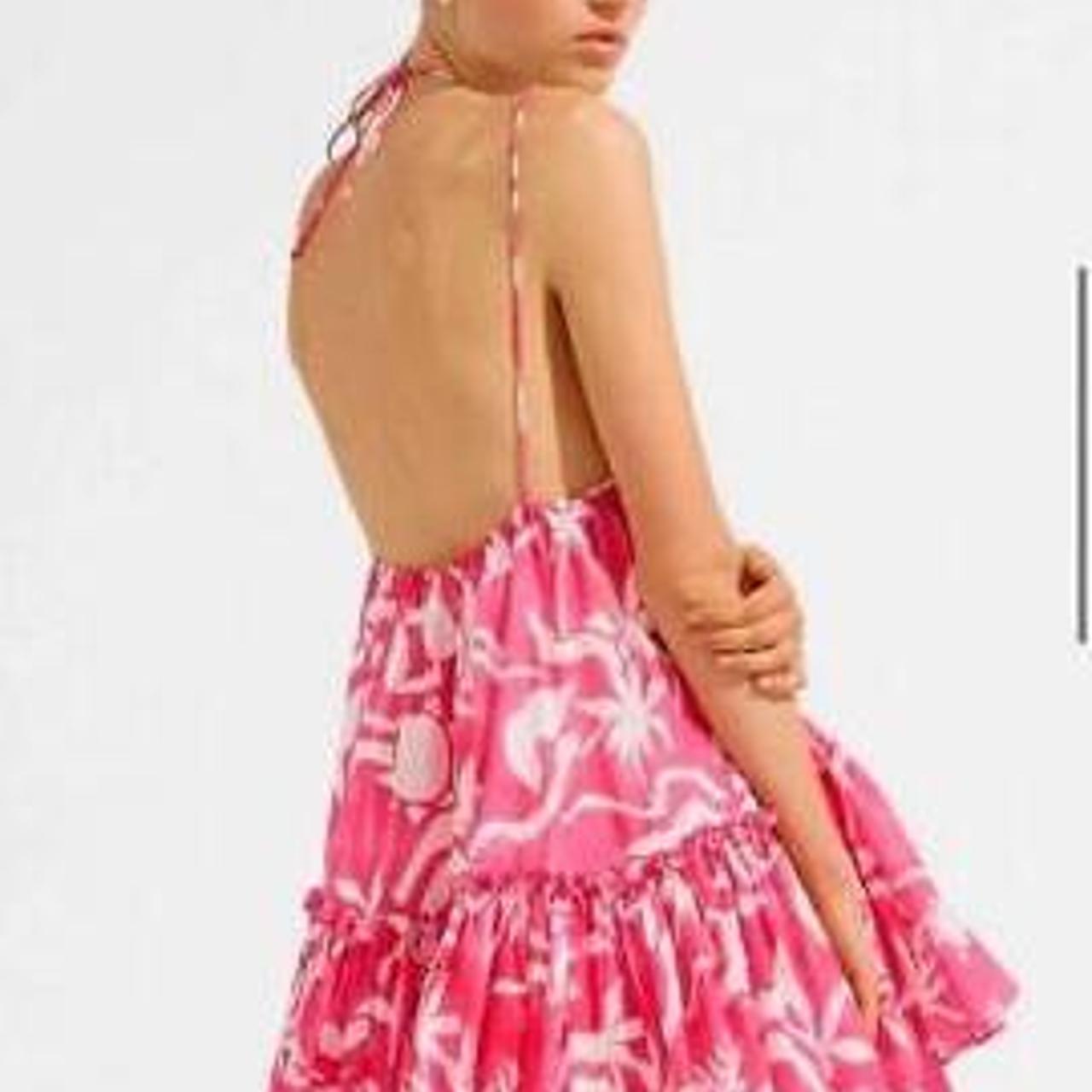 Steele Malika Dress in Sangria Palmette Size... - Depop