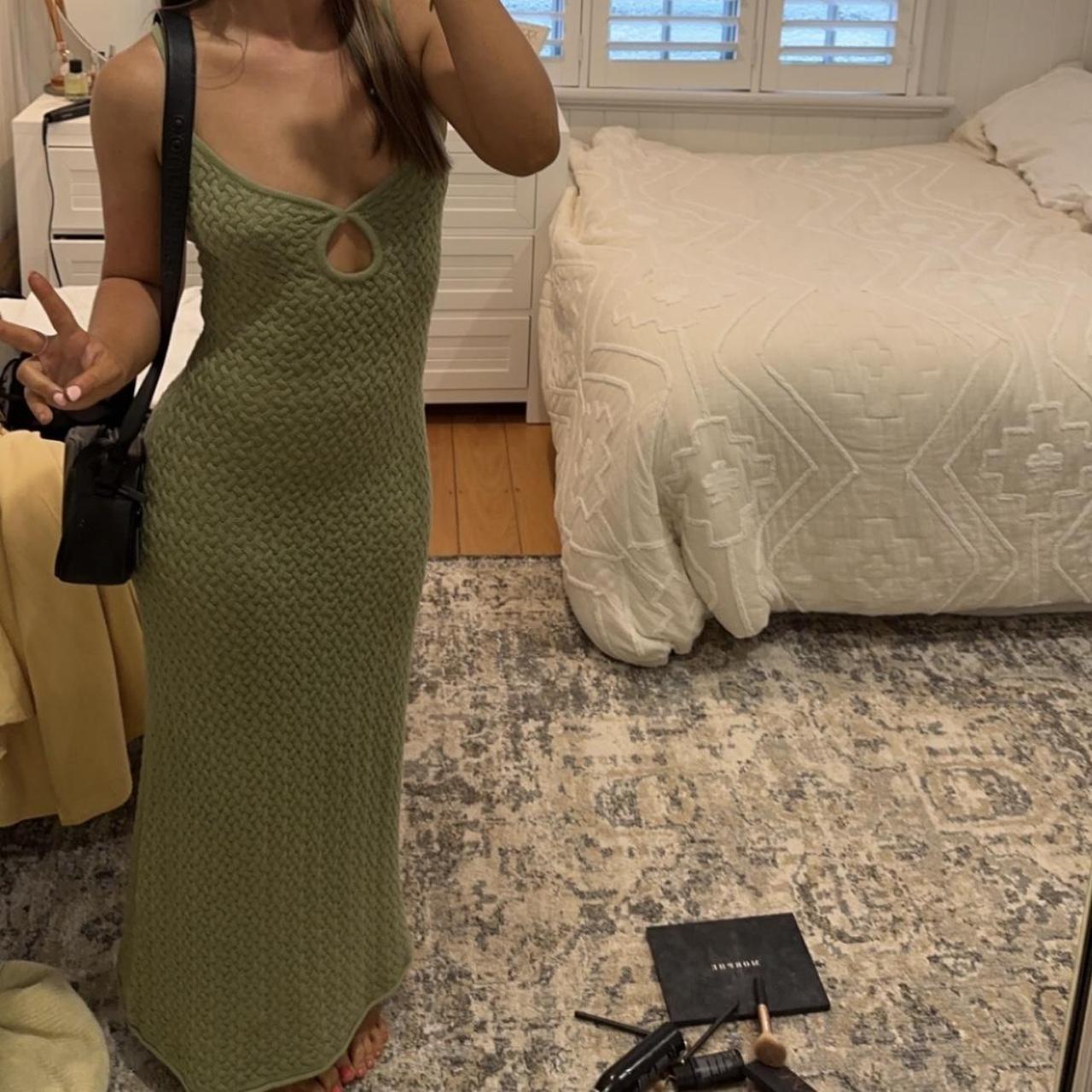 BEC & BRIDGE EFFIE COTTON KNIT KEY HOLE MAXI DRESS... - Depop