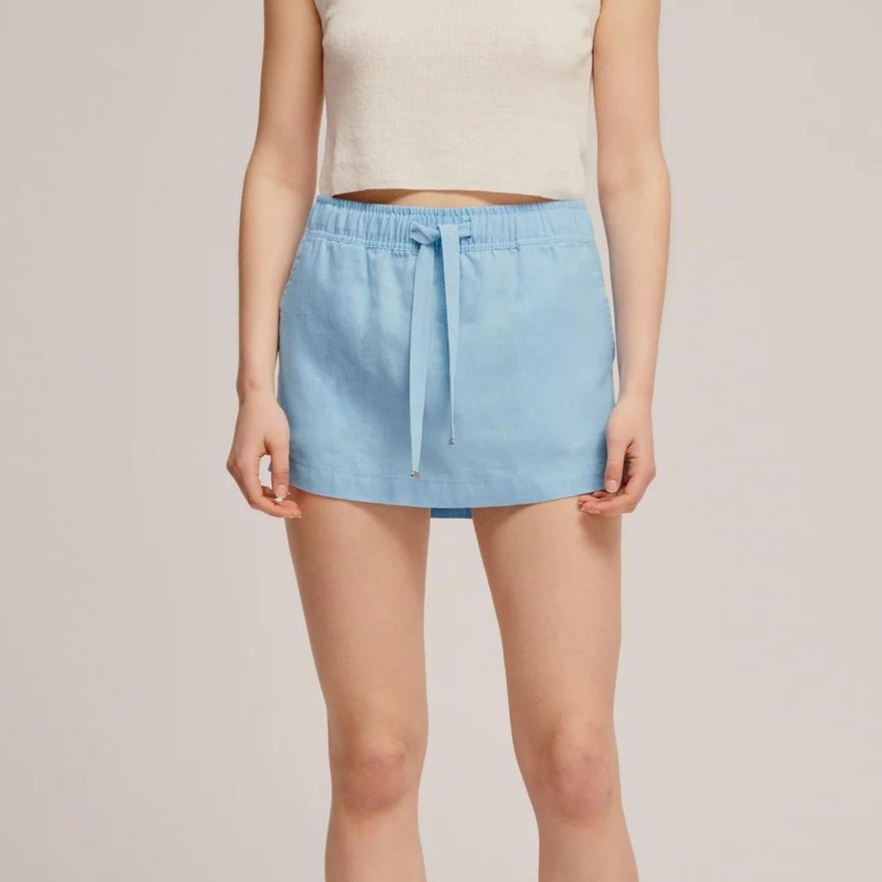 Blue Venroy lounge skirt Size M Worn once - Depop