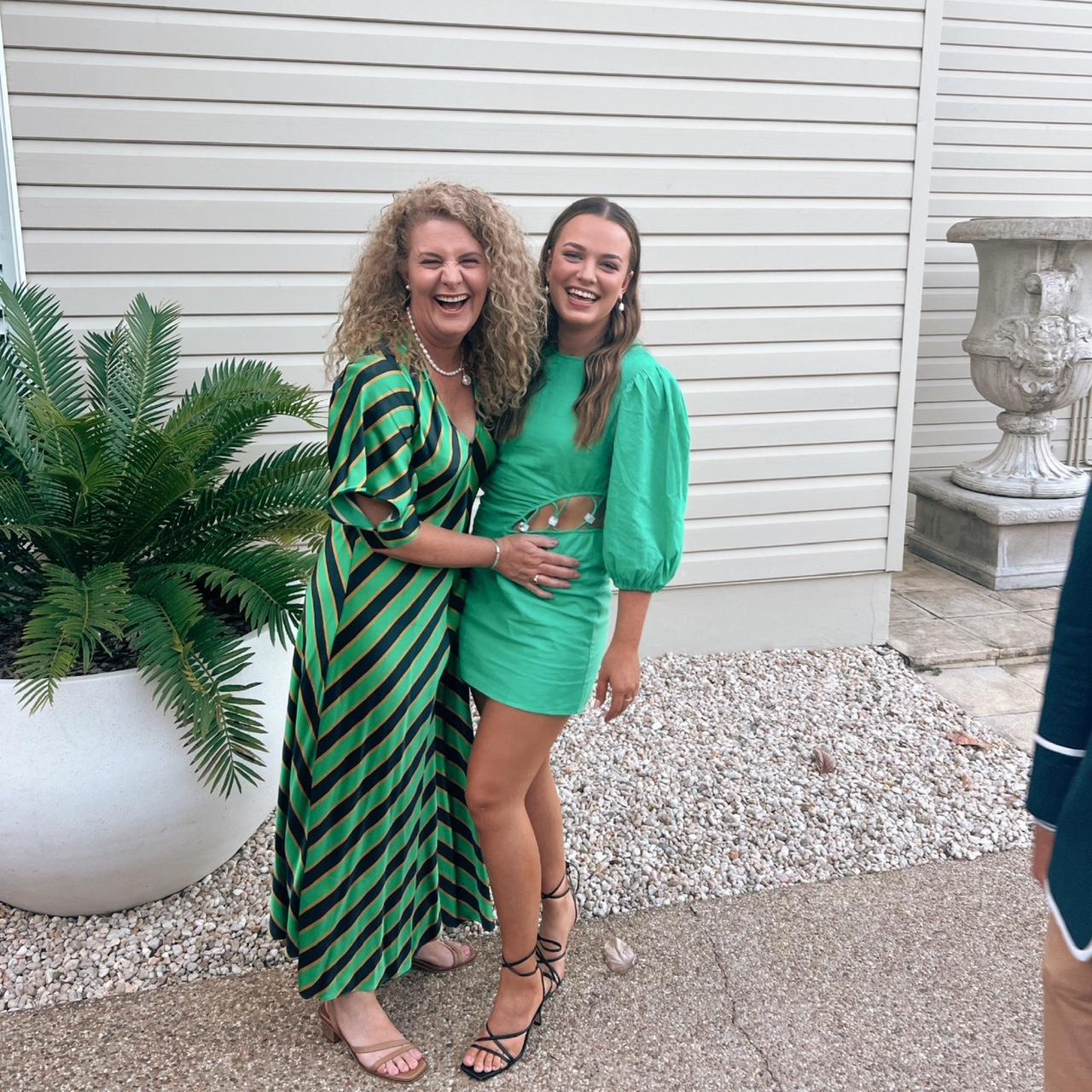 Suboo Elodie Mini Dress in Green Size 8 - Depop