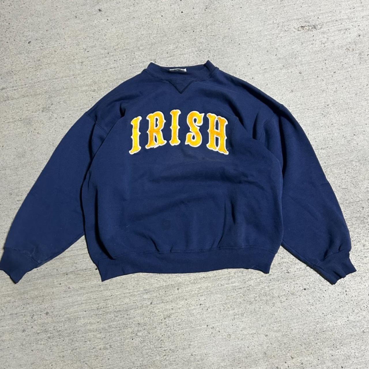 VTG 90's Irish Patch Notre Dame Fighting Irish... - Depop