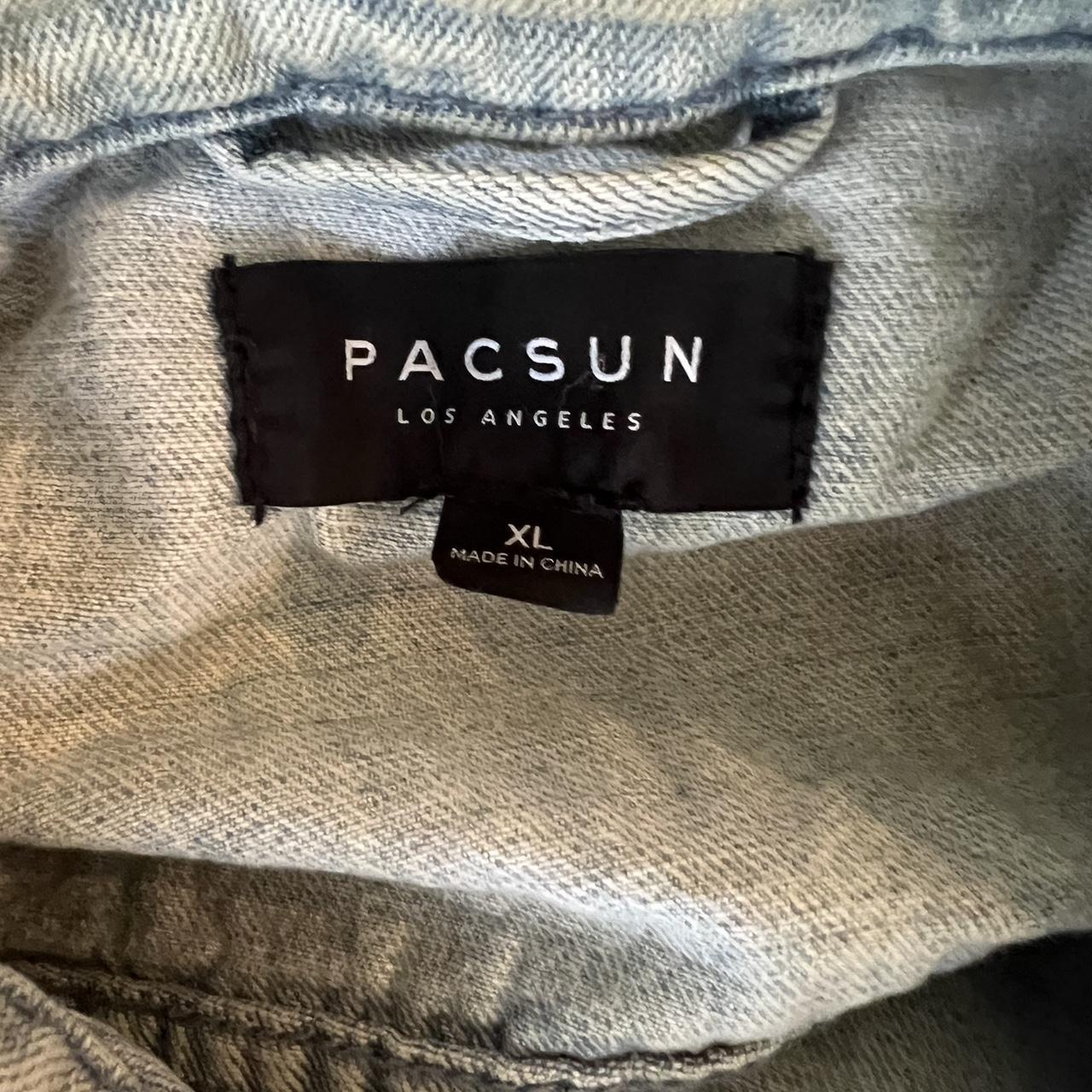 Cool pacsun jean jacket with rose decals size... - Depop