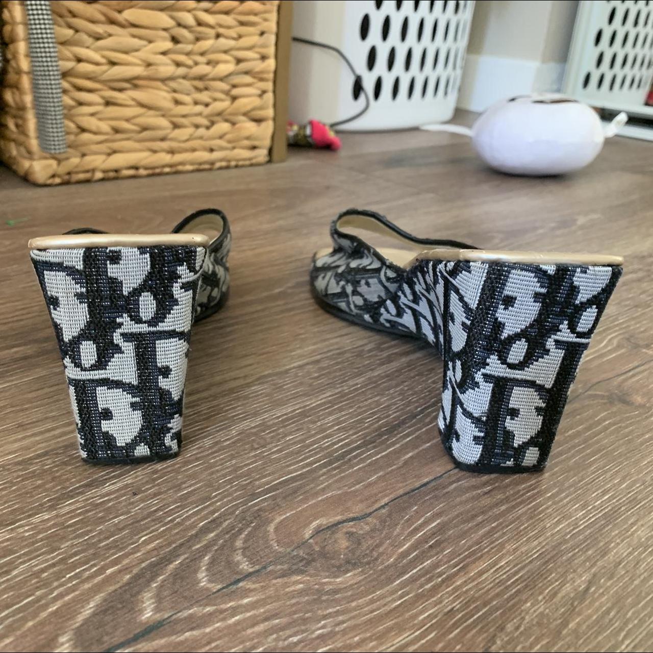 Christian Dior wedged mules monogram slides I’m a... - Depop
