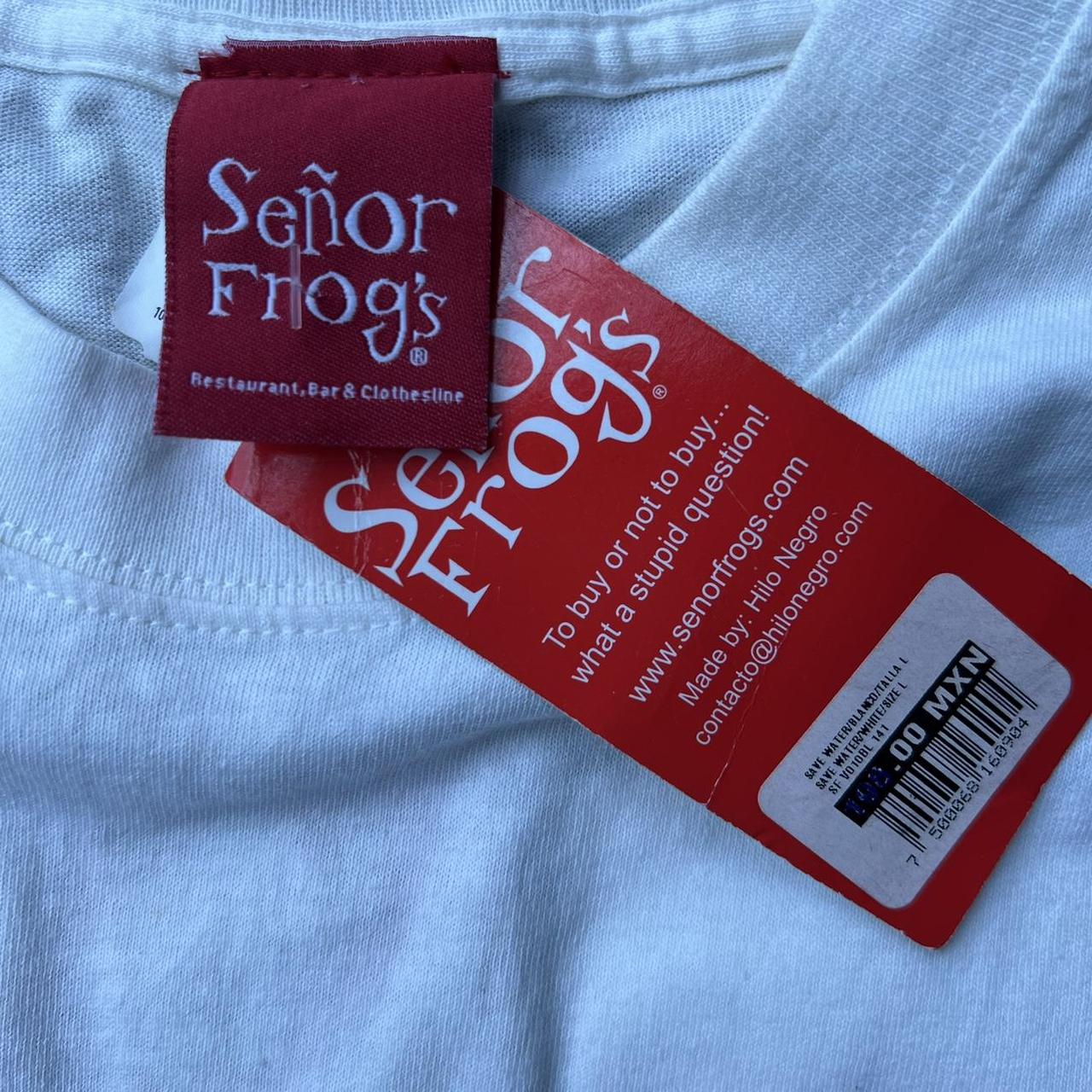 vintage tequila frog tee from senor frogs funny back... - Depop