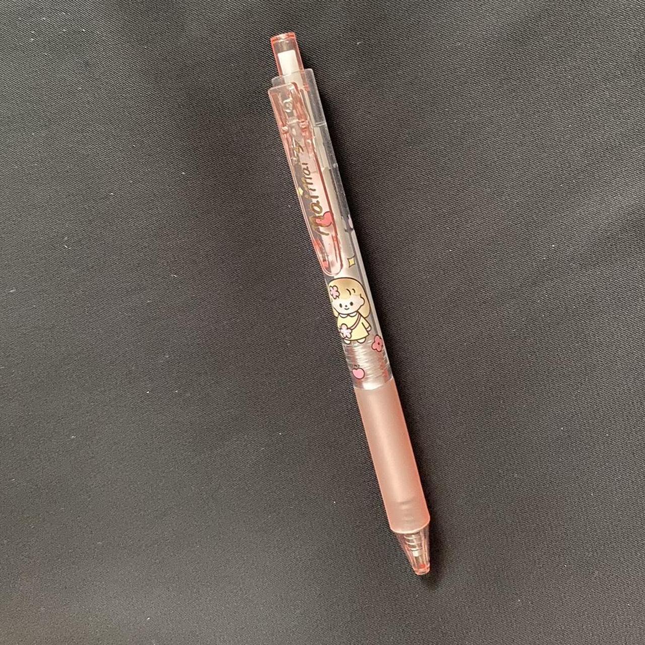 Brand new cute pink pen with clip Asian stationary... - Depop