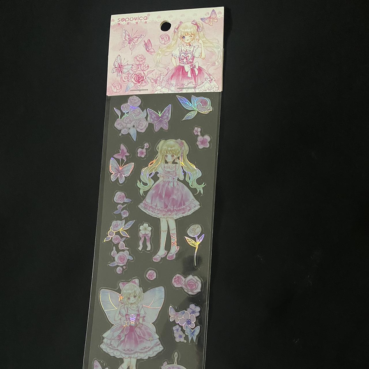 Brand new cute girl pink sticker sheet Cute... - Depop