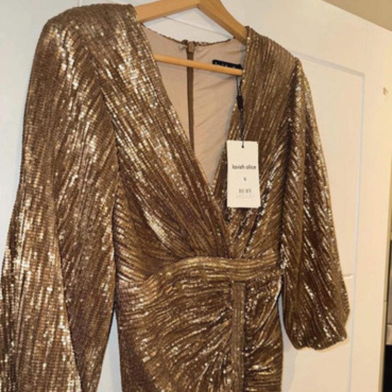 Lavish Alice (Ruby Holley brand) metallic gold... - Depop