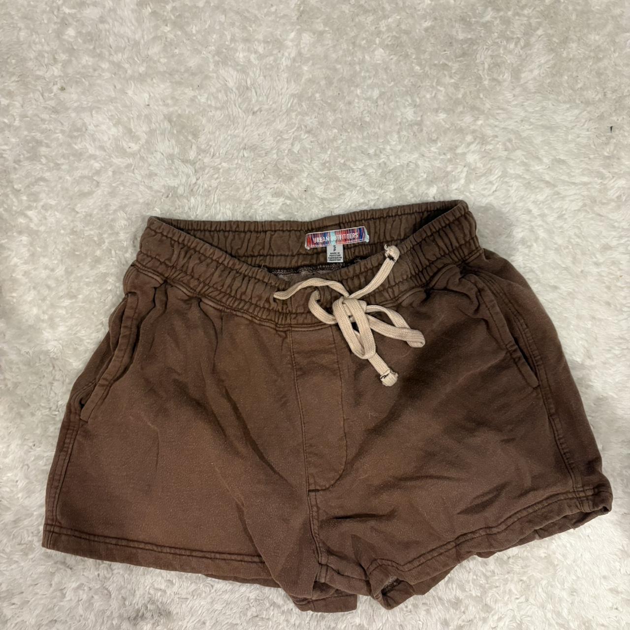 Brown Urban Outfitters hoochie daddy shorts like 3-4... | Depop