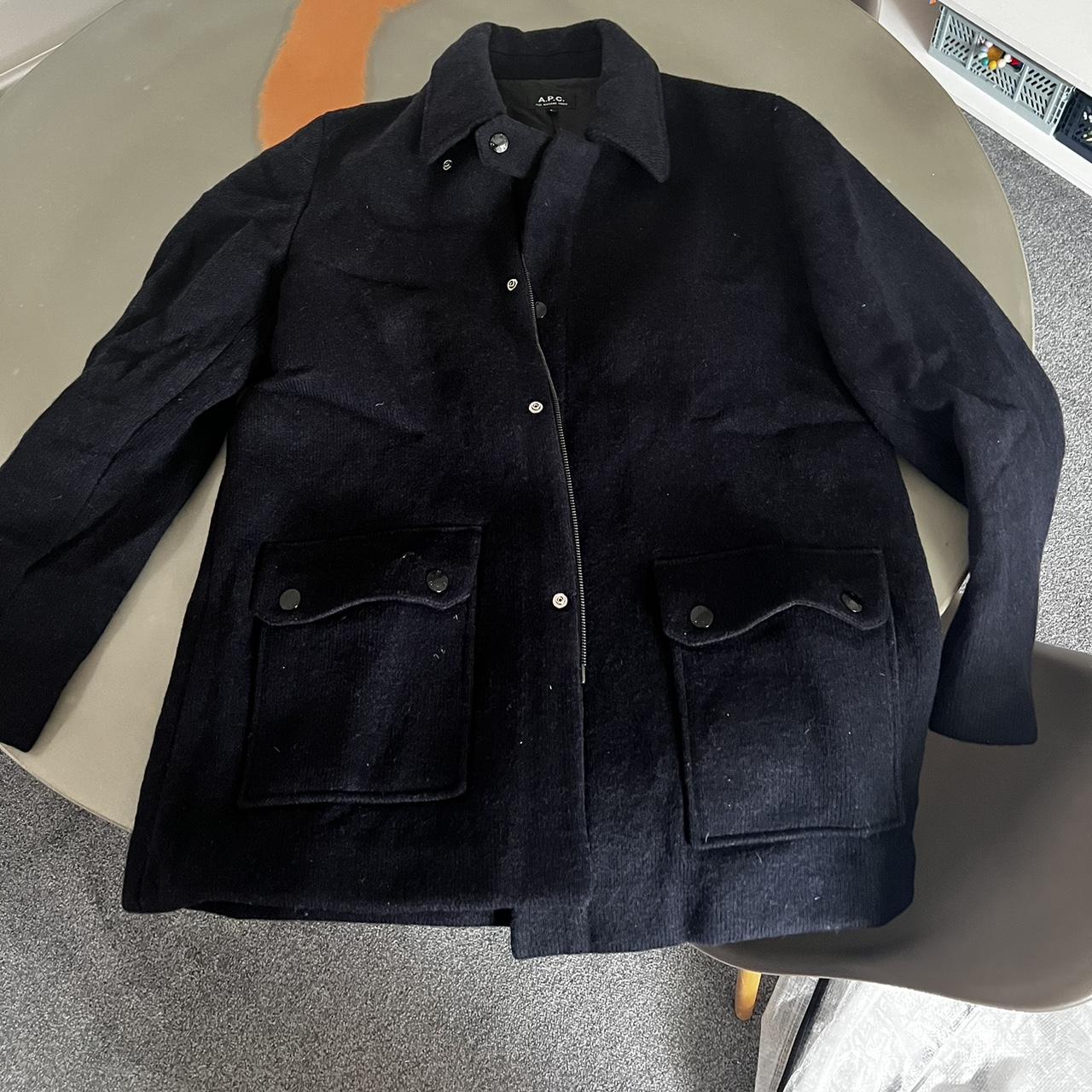 APC Work wear jacket. Navy blue. Size Large... - Depop