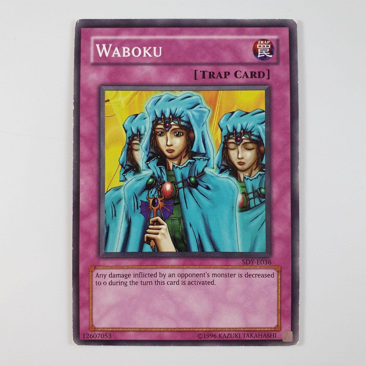 This is the Yu-Gi-Oh card Waboku SDY-E036, it is in... - Depop