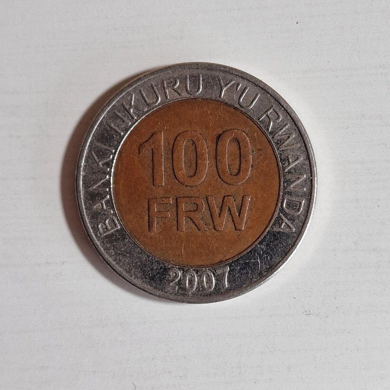 Rwanda 100 FRW 2007 BiMetal Coin 100 FRW 2007... - Depop