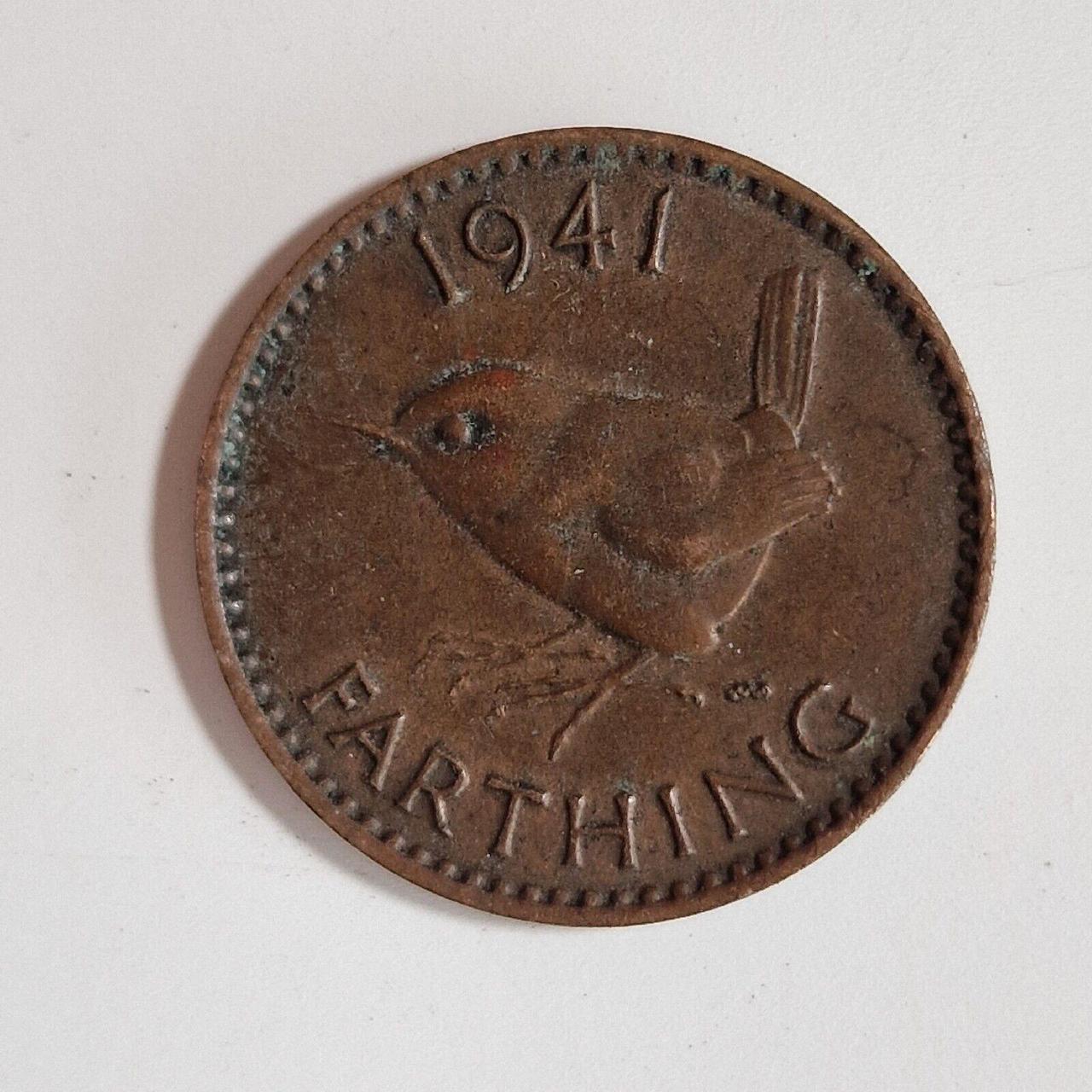 1941 Farthing Coin - King George VI Vintage Old... - Depop