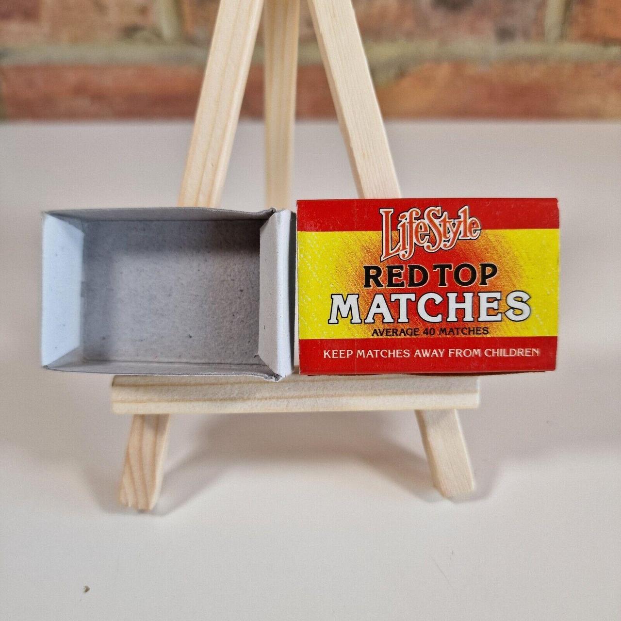 Vintage Collectable Retro Matchbox Red Top Matches... - Depop