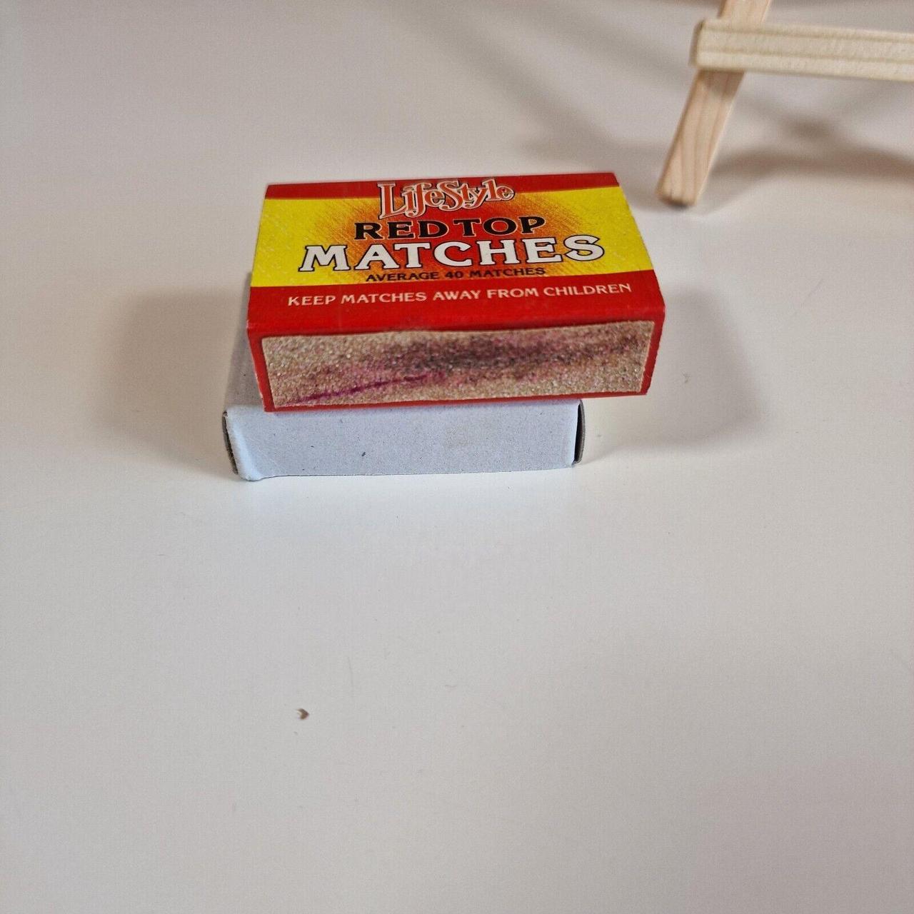 Vintage Collectable Retro Matchbox Red Top Matches... - Depop
