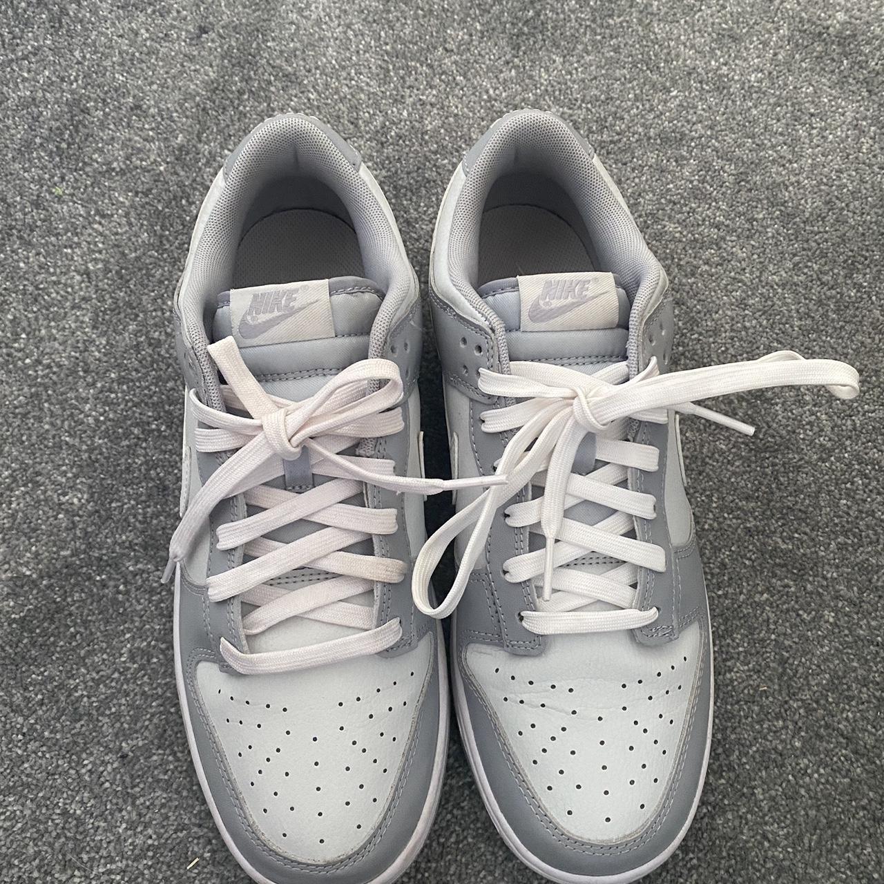 Nike dunk low cloud grey white Size 8 Great... - Depop