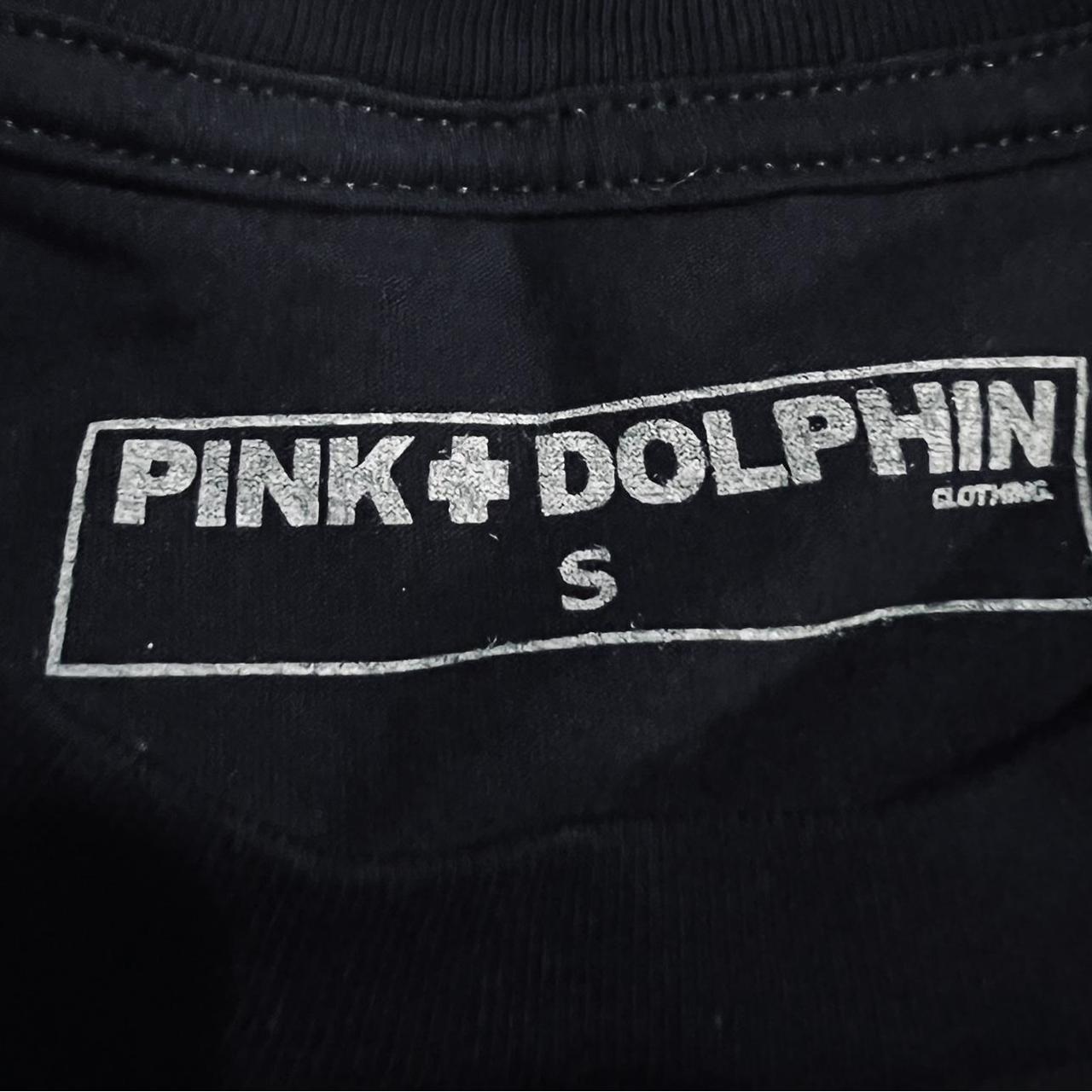 Pink dolphin small graphic tee NWOT Black cotton... - Depop