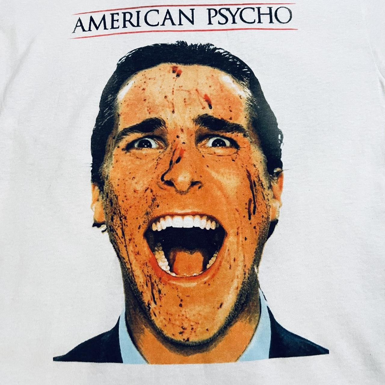 American PSYCHO small graphic tee White cotton... - Depop