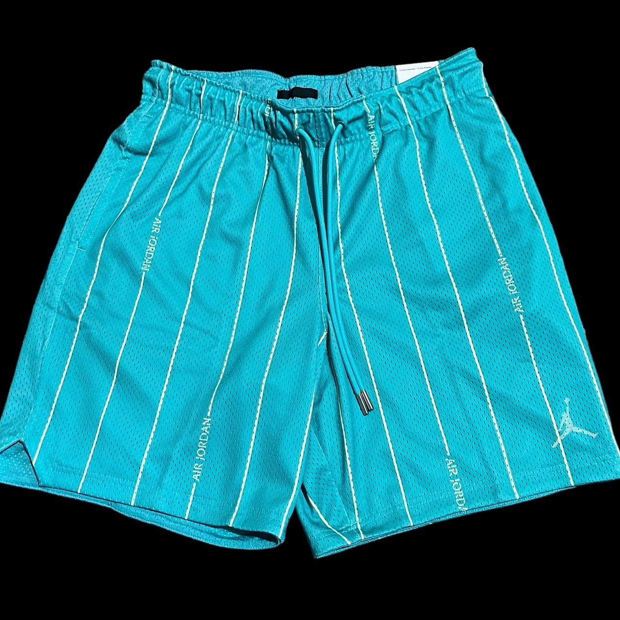 NIKE Air Jordan Mesh Shorts Mens Small Teal Green... - Depop
