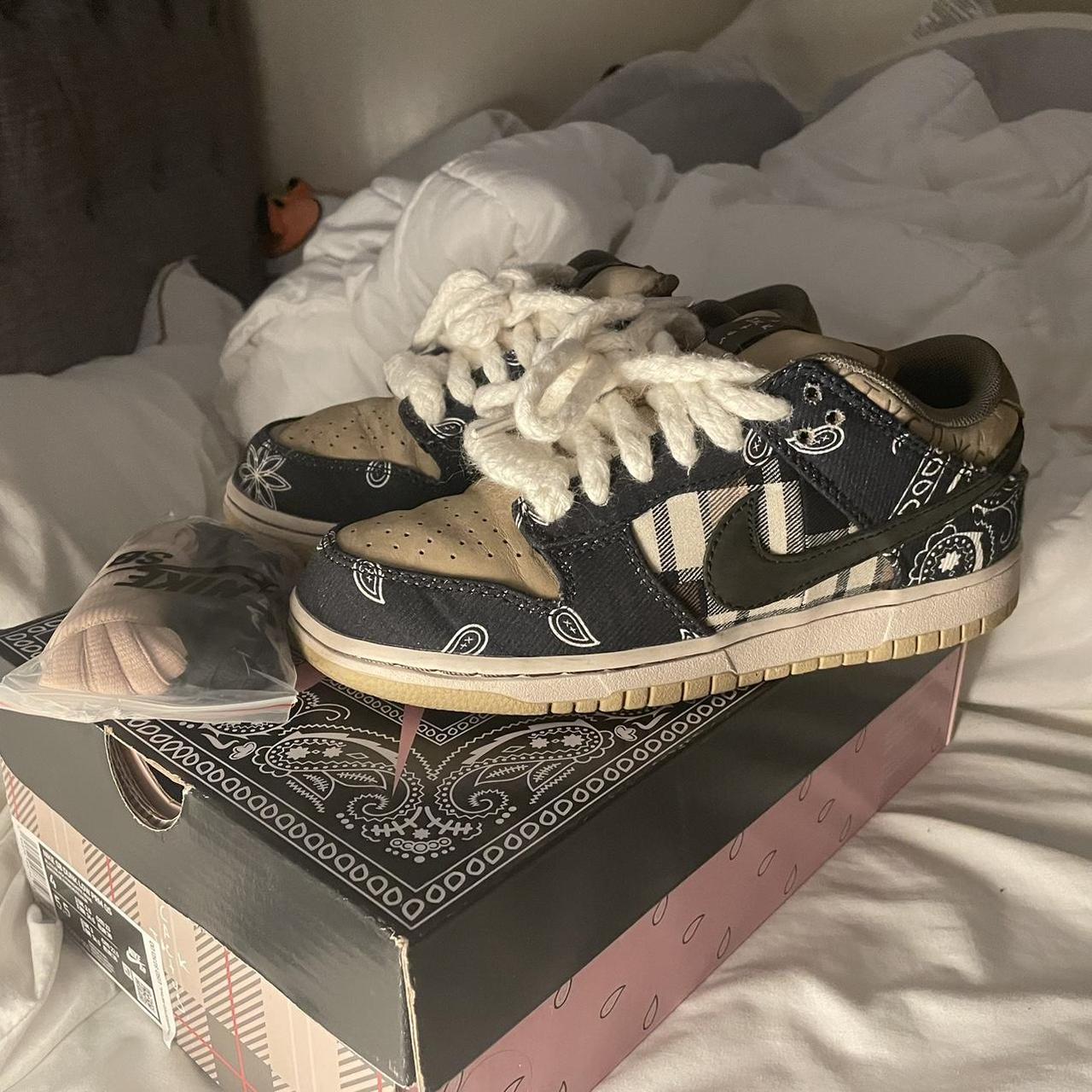 Nike Travis Scott SB dunk low. Cactus Jack special... - Depop