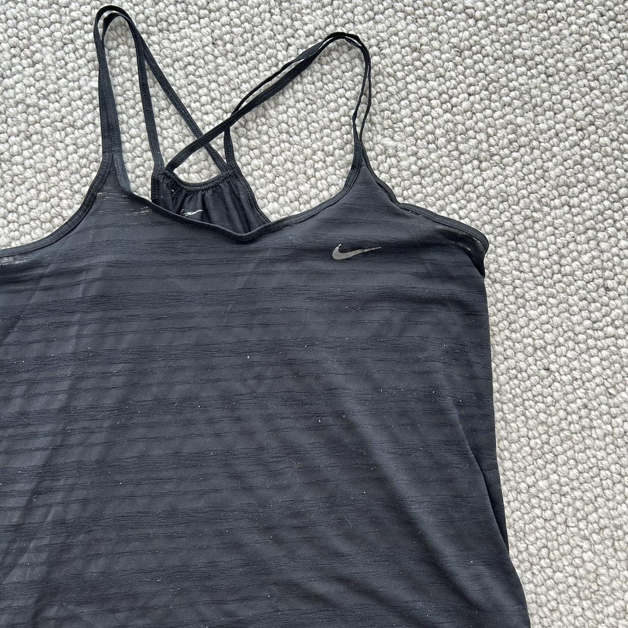 nike activewear tank in black - light weight,... - Depop