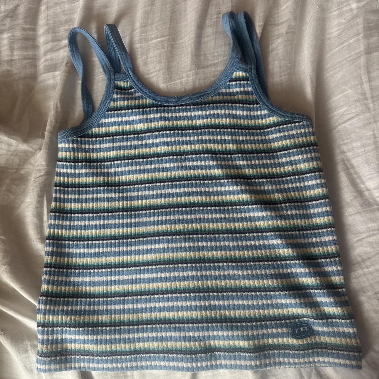 cute little tank top #y2k #summer #tanktop #stripes - Depop