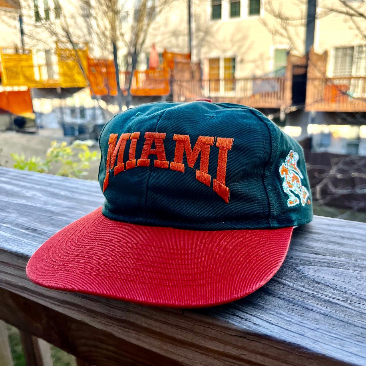 Vintage University of Miami Hurricanes Snapback... - Depop