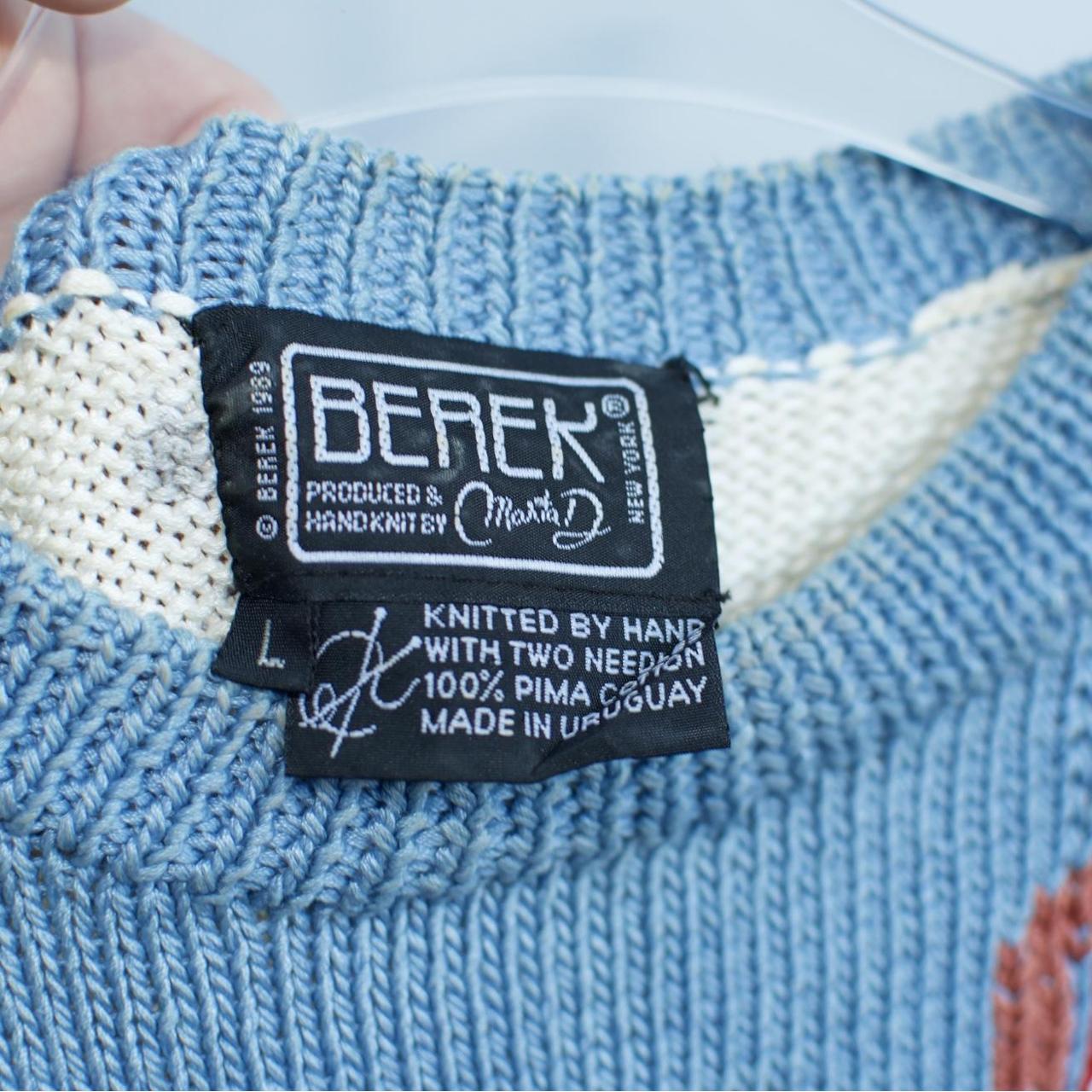 Berek Marta D. 1989 hand knitted short sleeve top... - Depop