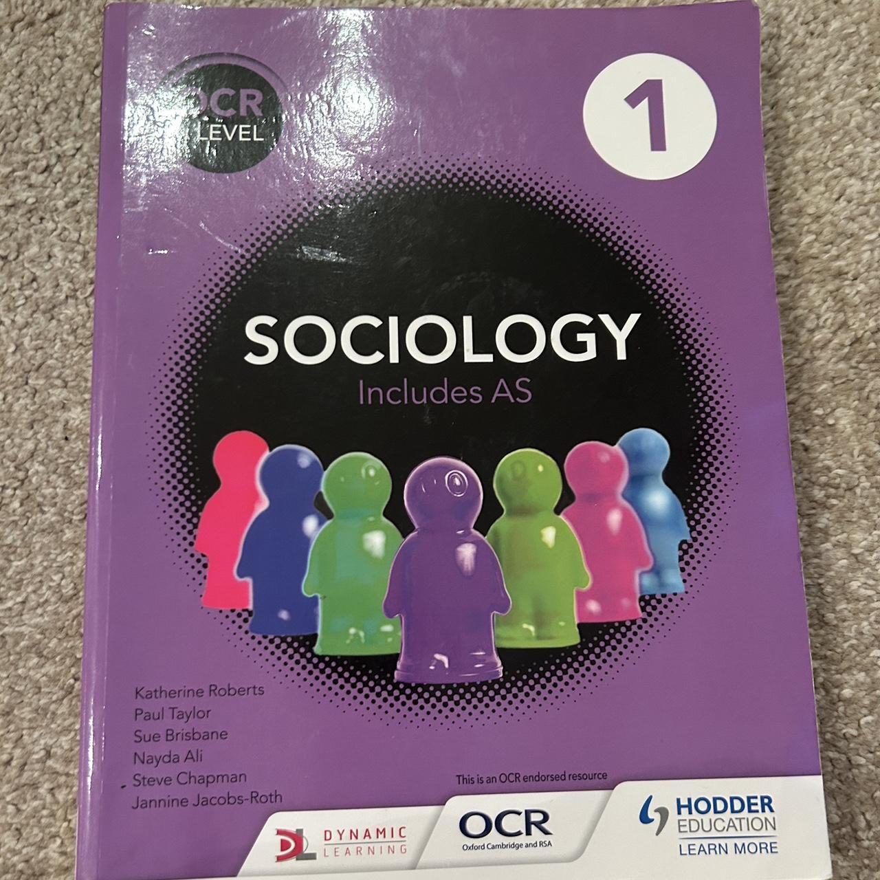 Sociology A-Level OCR book 1 In perfect condition... - Depop
