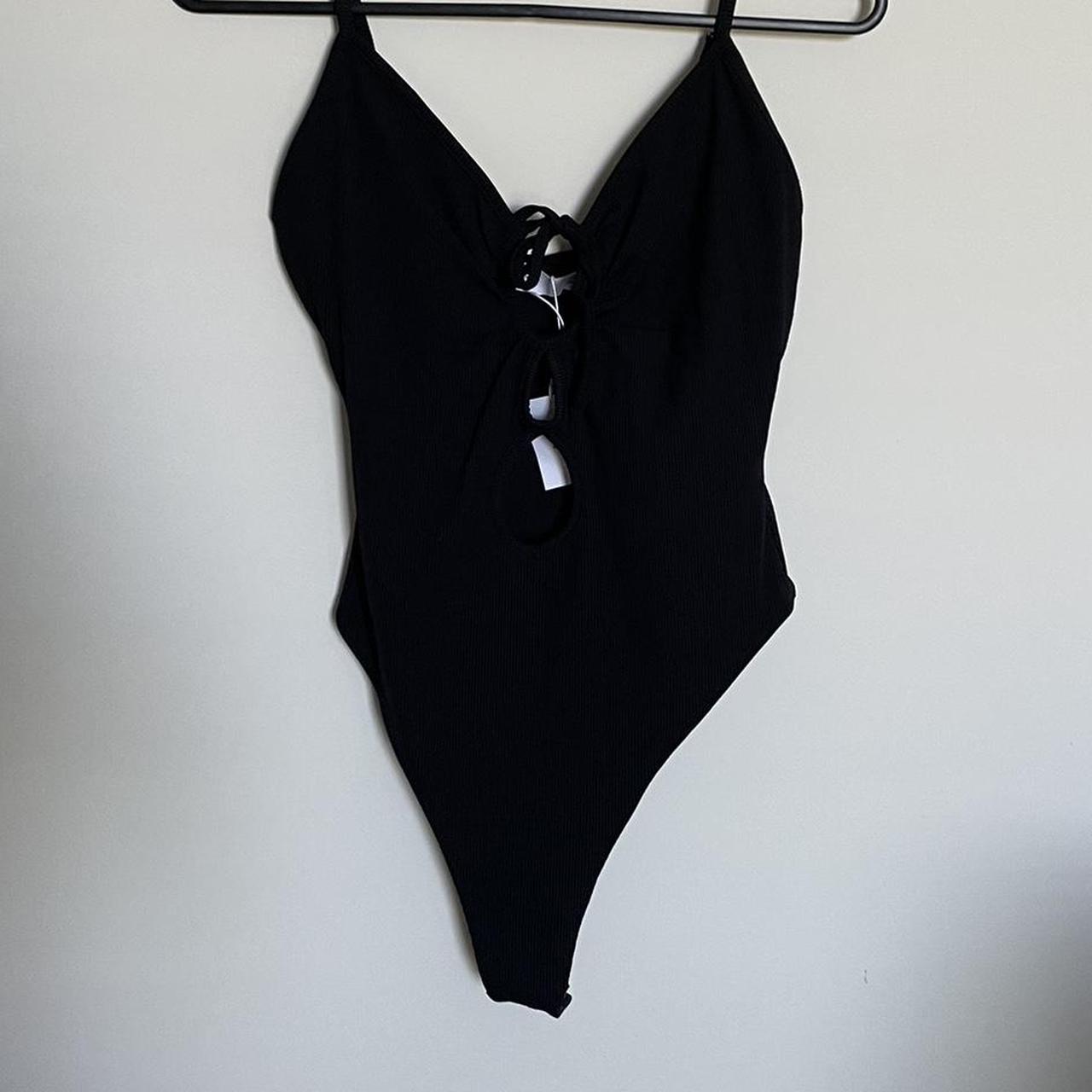 supre black cutout keyhole body suit cutest... | Depop