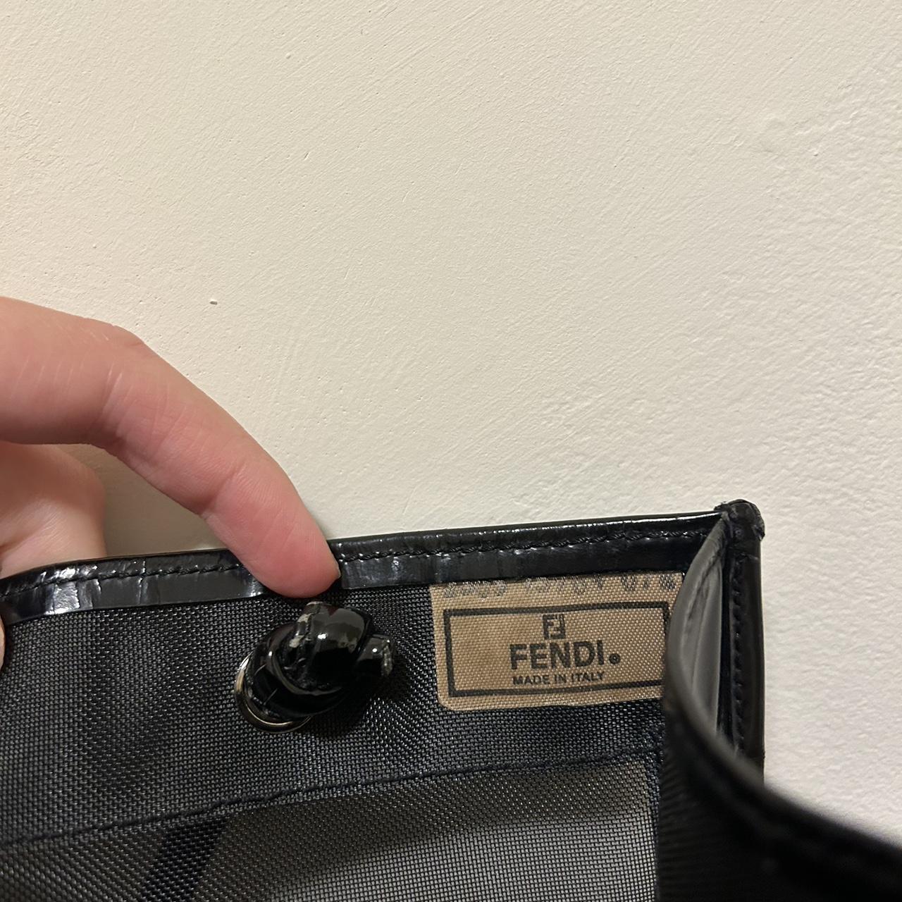 Fendi FF Zucca Black Mesh Shopper Tote... - Depop