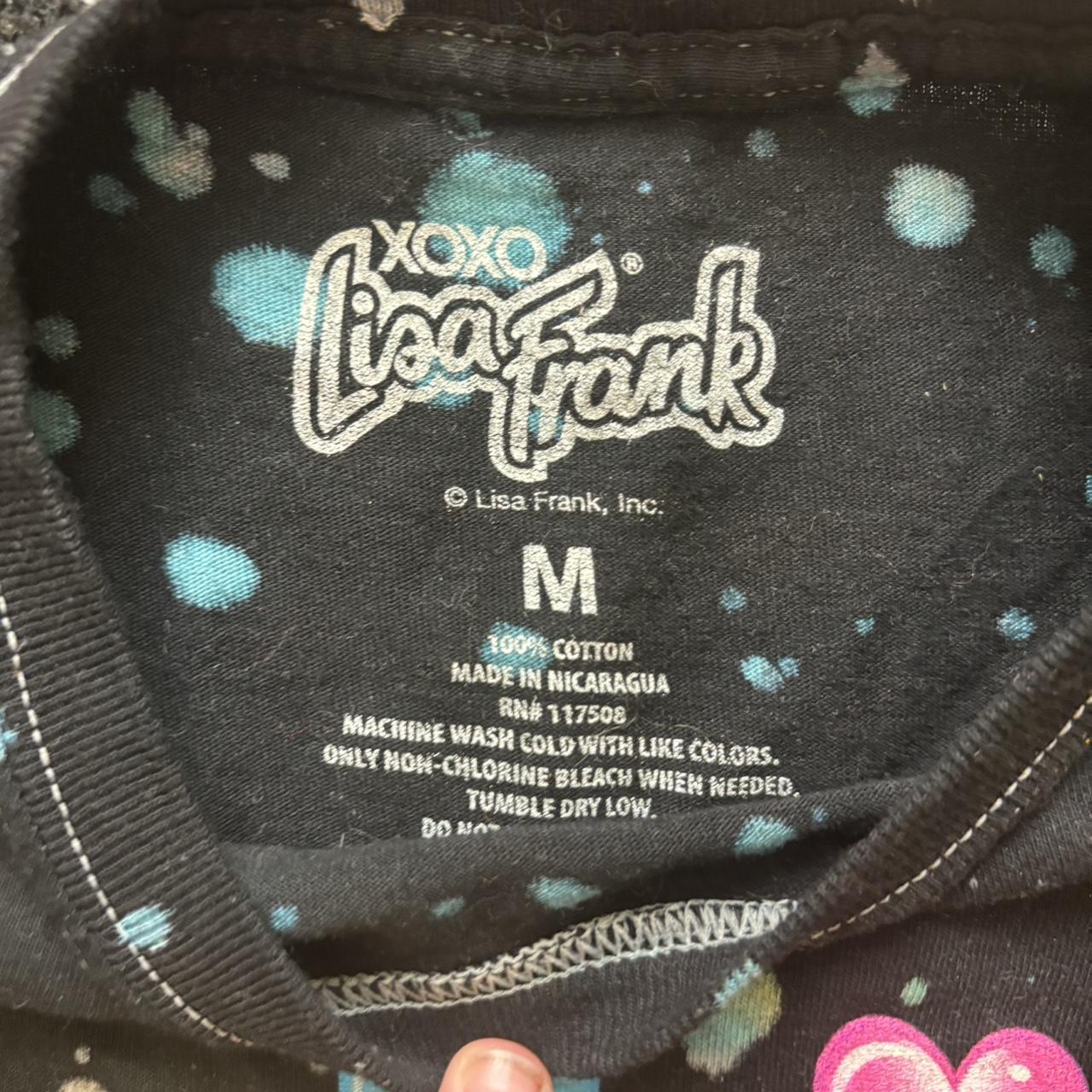 Cropped Lisa Frank brand tshirt. Size Medium. - Depop