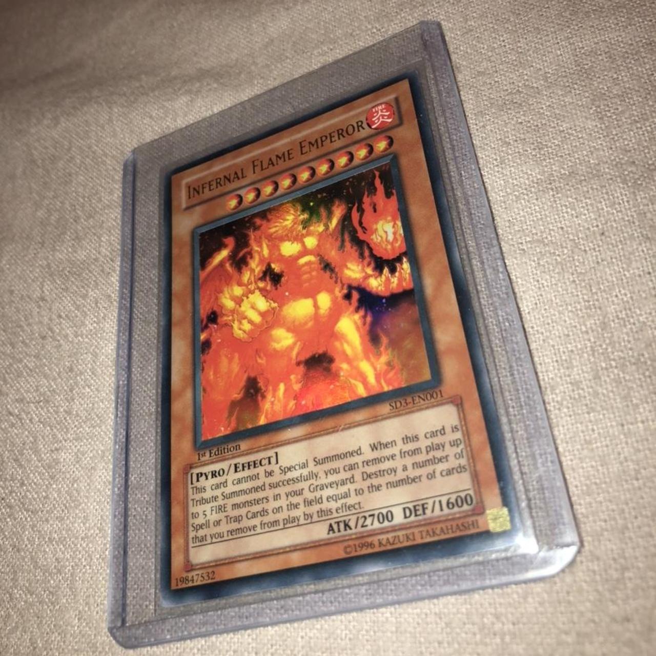 Infernal flame emperor yugioh card, NM condition and... - Depop