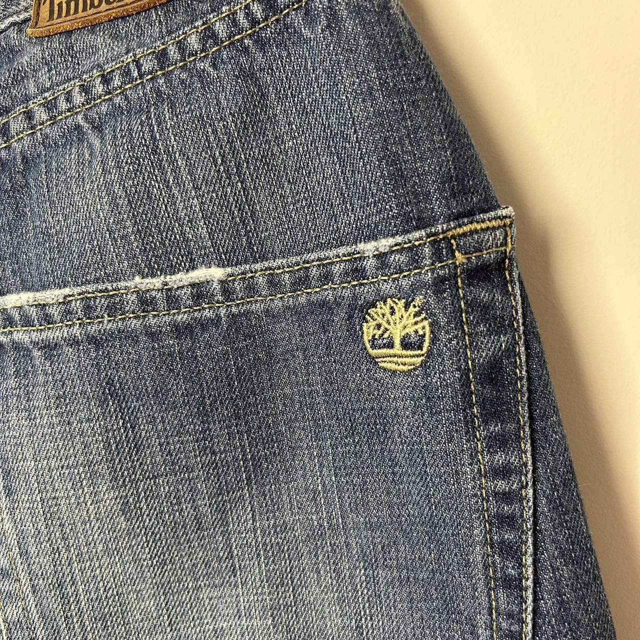 Timberland Men's Blue and Navy Jeans | Depop