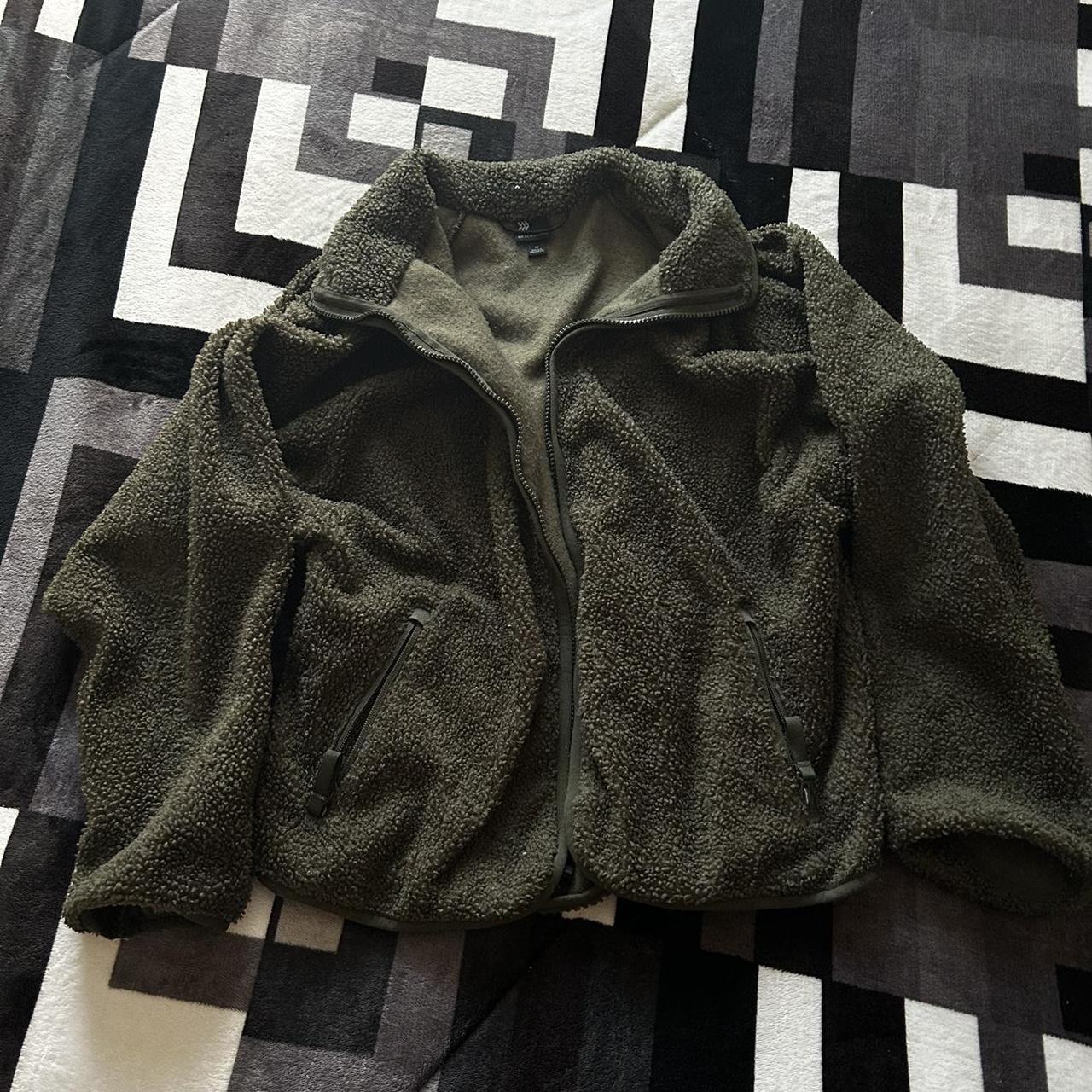 Green Sherpa Jacket Brand: Target Size:... - Depop
