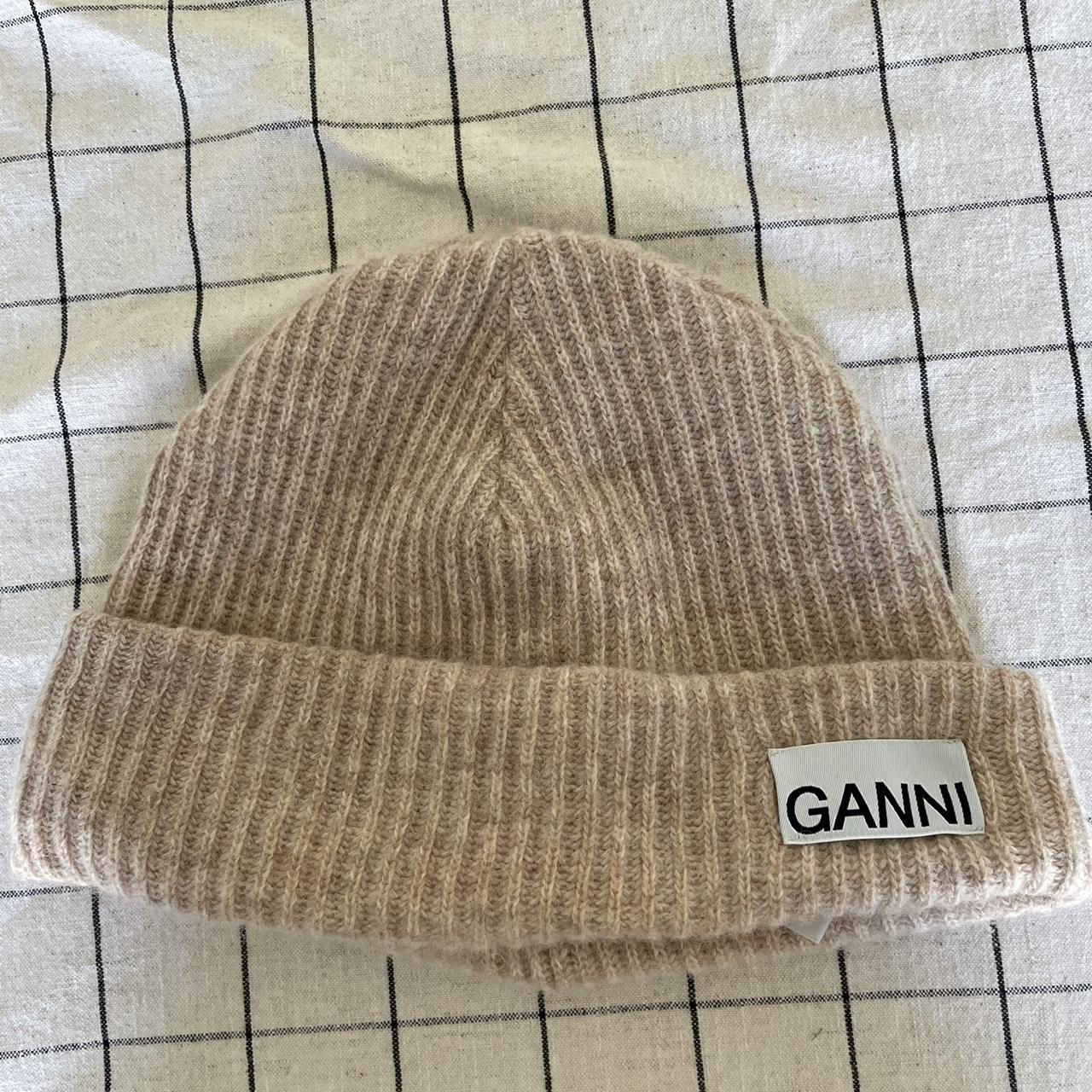 Ganni wool hat, beautiful beige colour. Perfect... - Depop