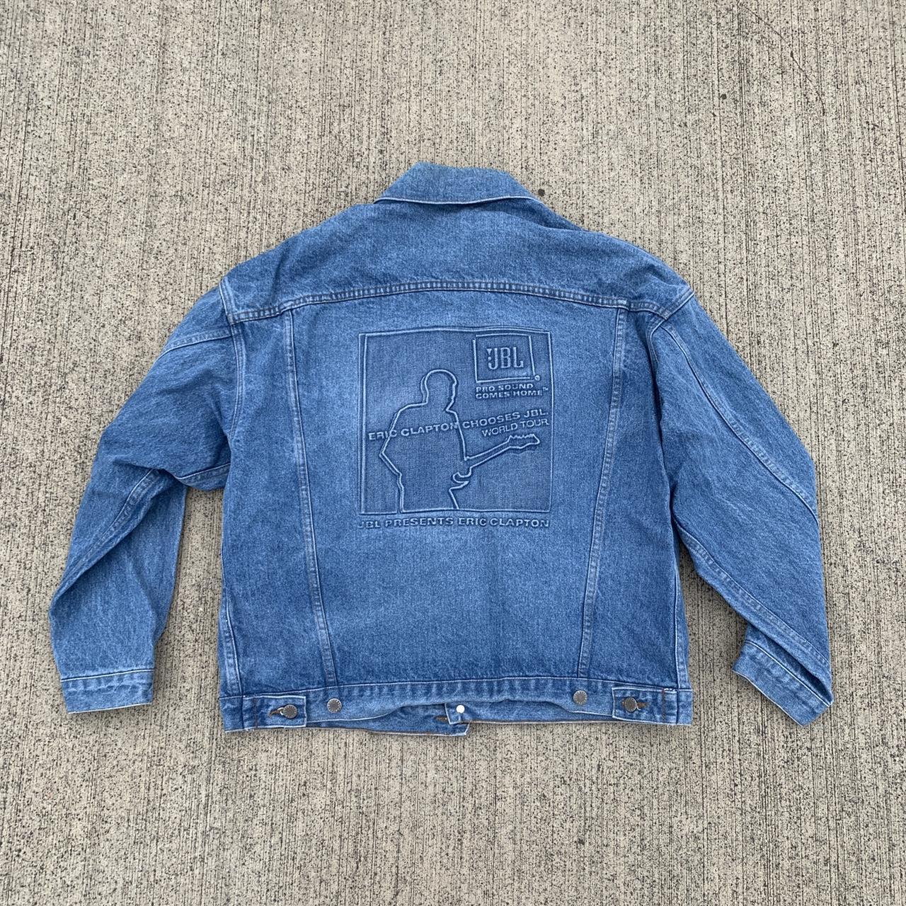 Vintage Eric Clapton denim jacket Tagged size... - Depop