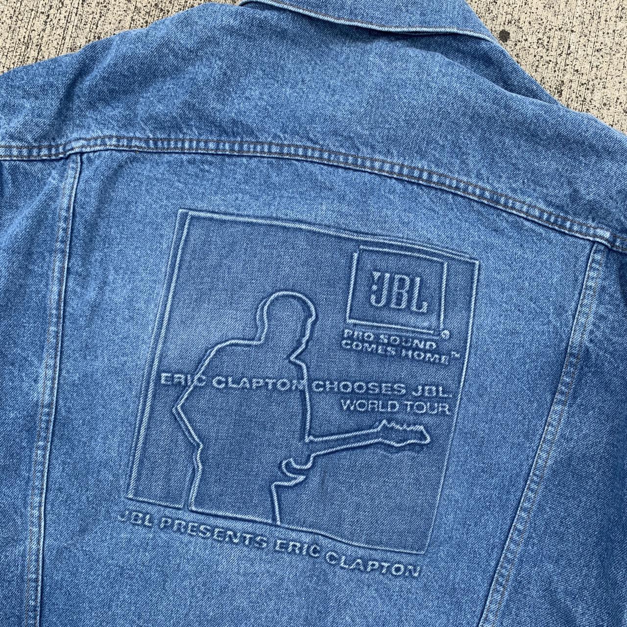 Vintage Eric Clapton denim jacket Tagged size... - Depop