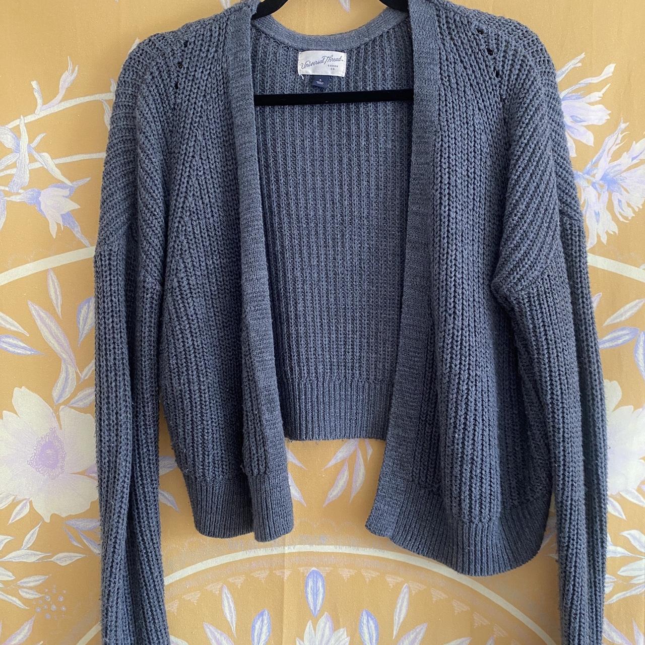 Universal Thread Women's Grey Cardigan | Depop