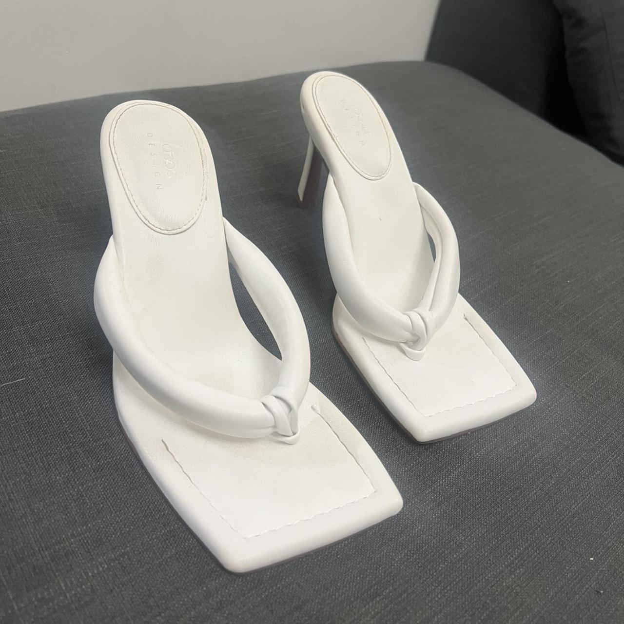 ASOS Women's White Sandals | Depop