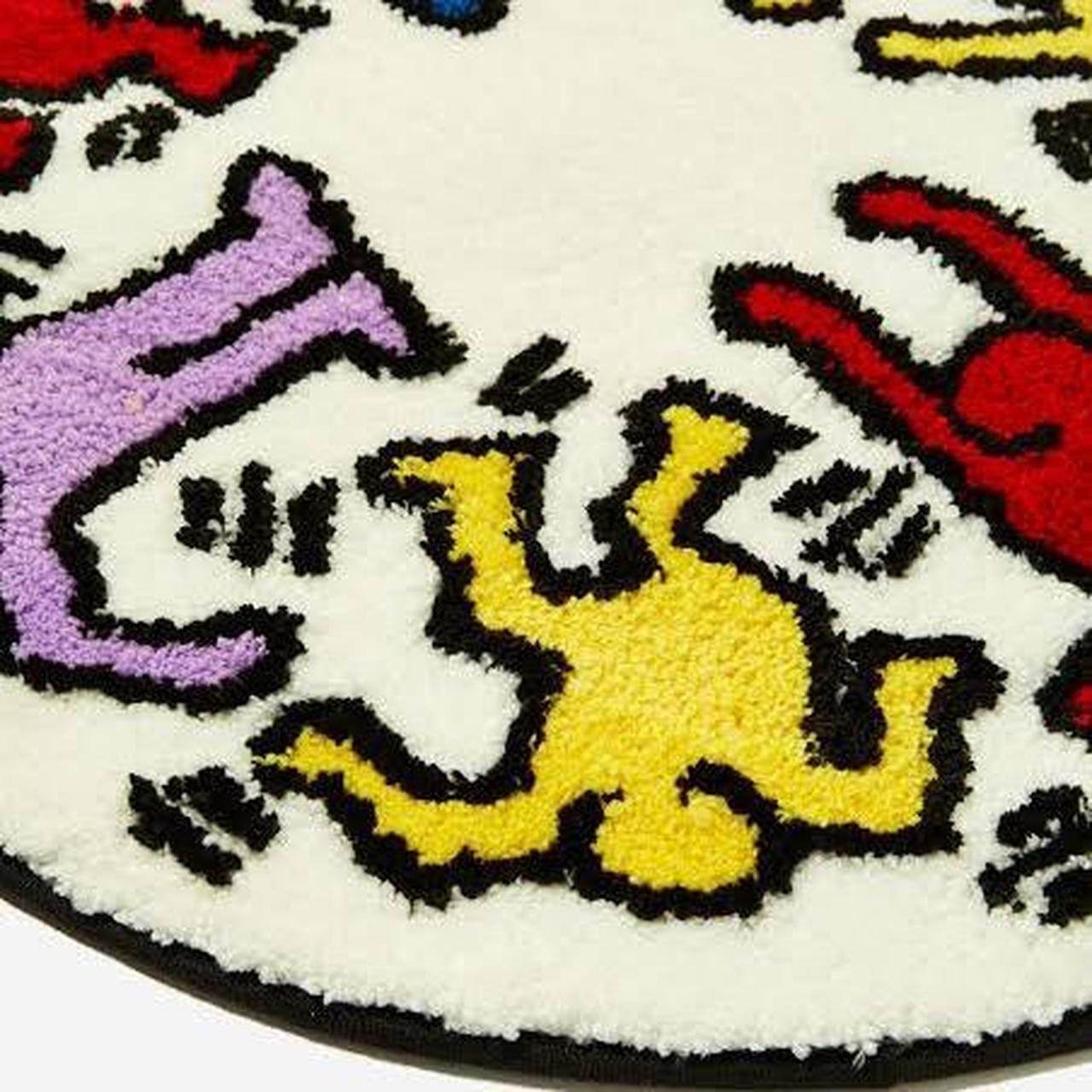keith haring X typo rug 75x75 cm $15 shipping bc... - Depop